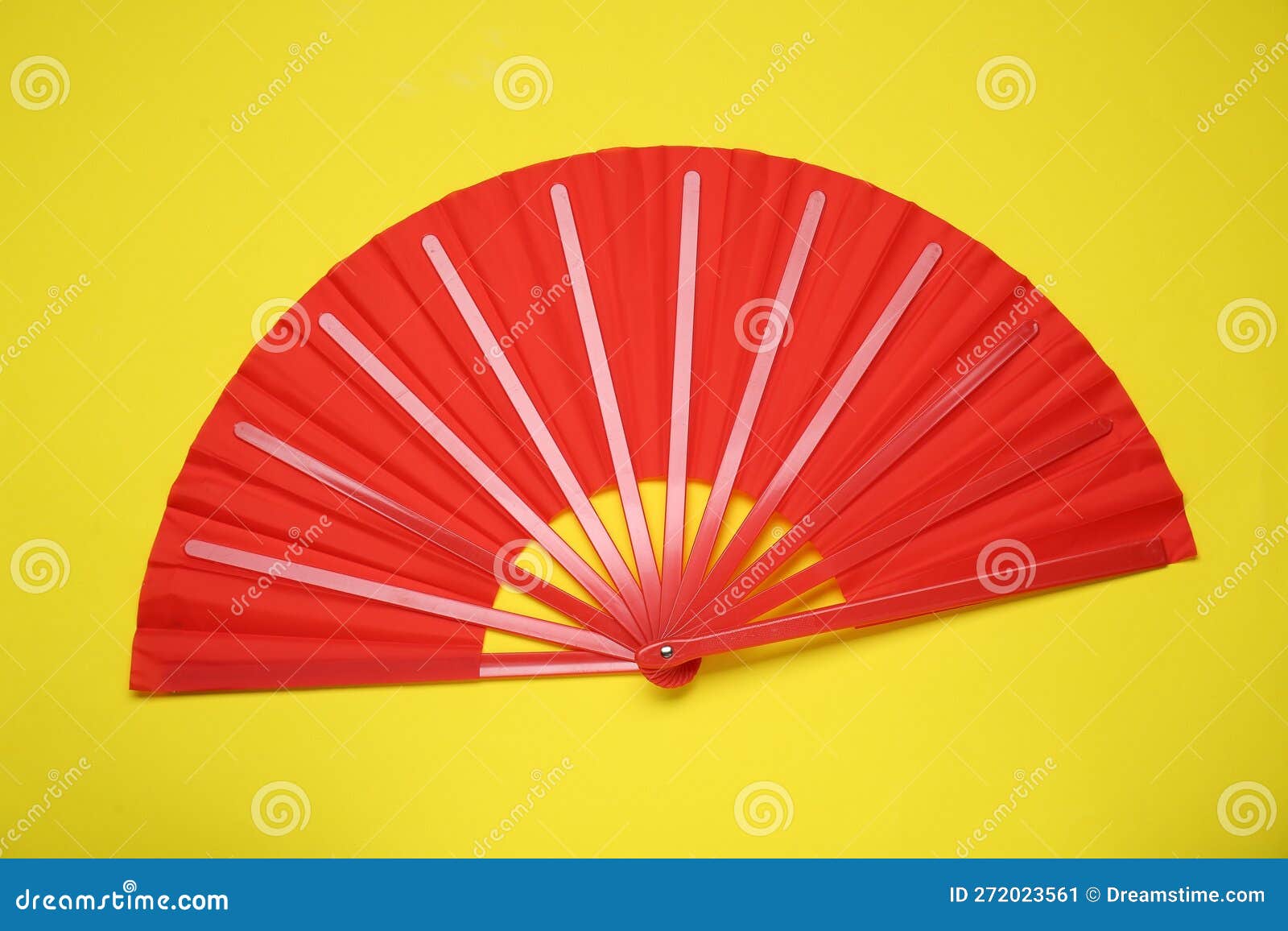 Bright Red Hand Fan on Yellow Background, Top View Stock Image - Image ... Bright Red Hand Fan on Yellow Background, Top View Stock Image - Image ...