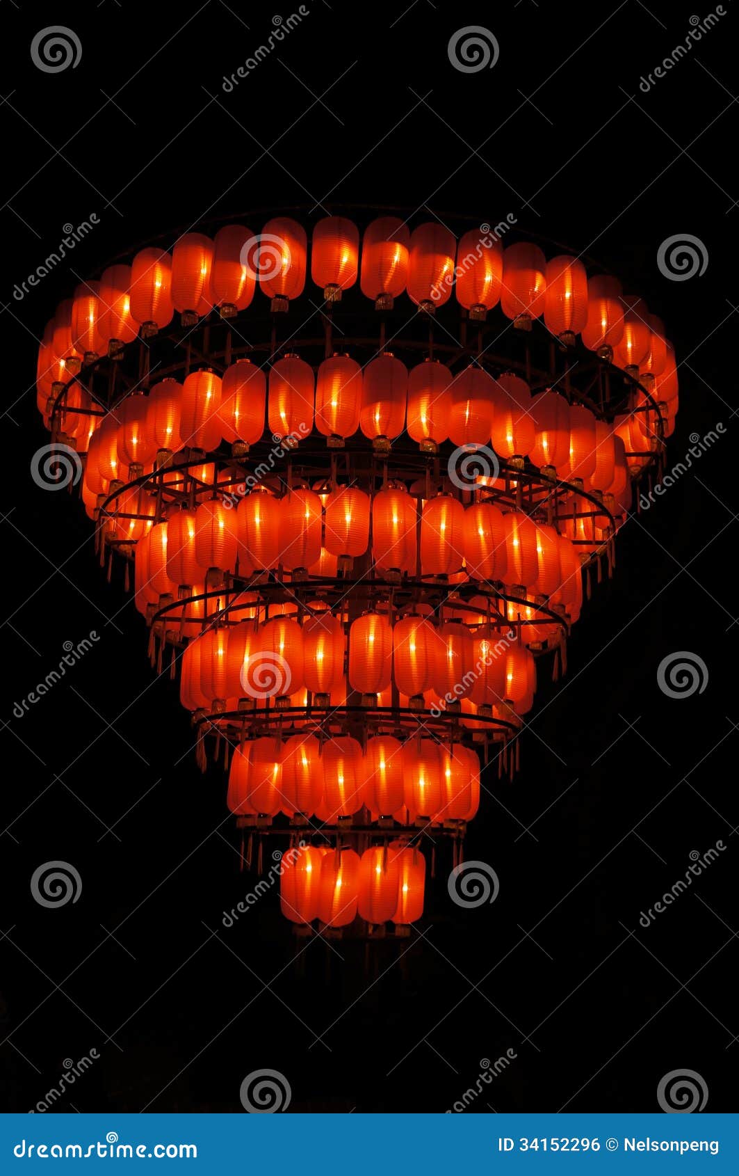 Bright red lanterns stock photo. Image of industrial - 34152296