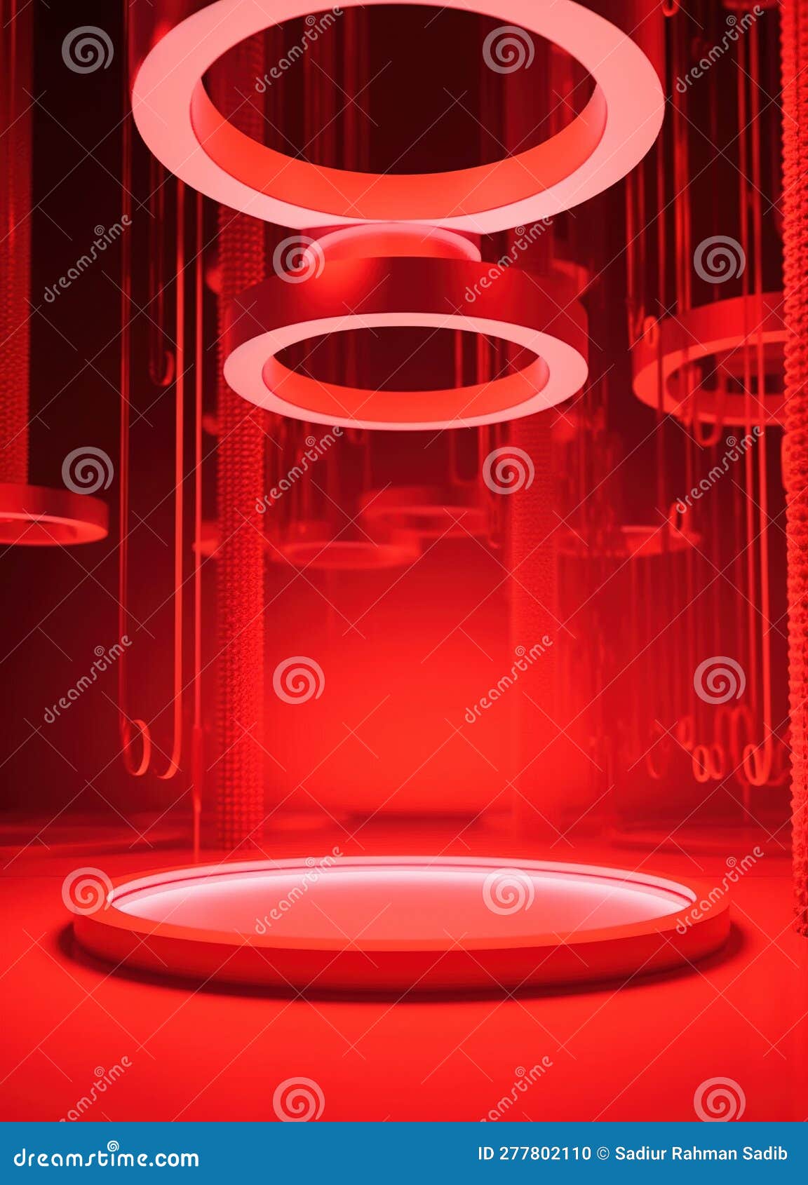Bright Red Light Empty Postament Modern Style Fashion Display ... Bright Red Light Empty Postament Modern Style Fashion Display ...