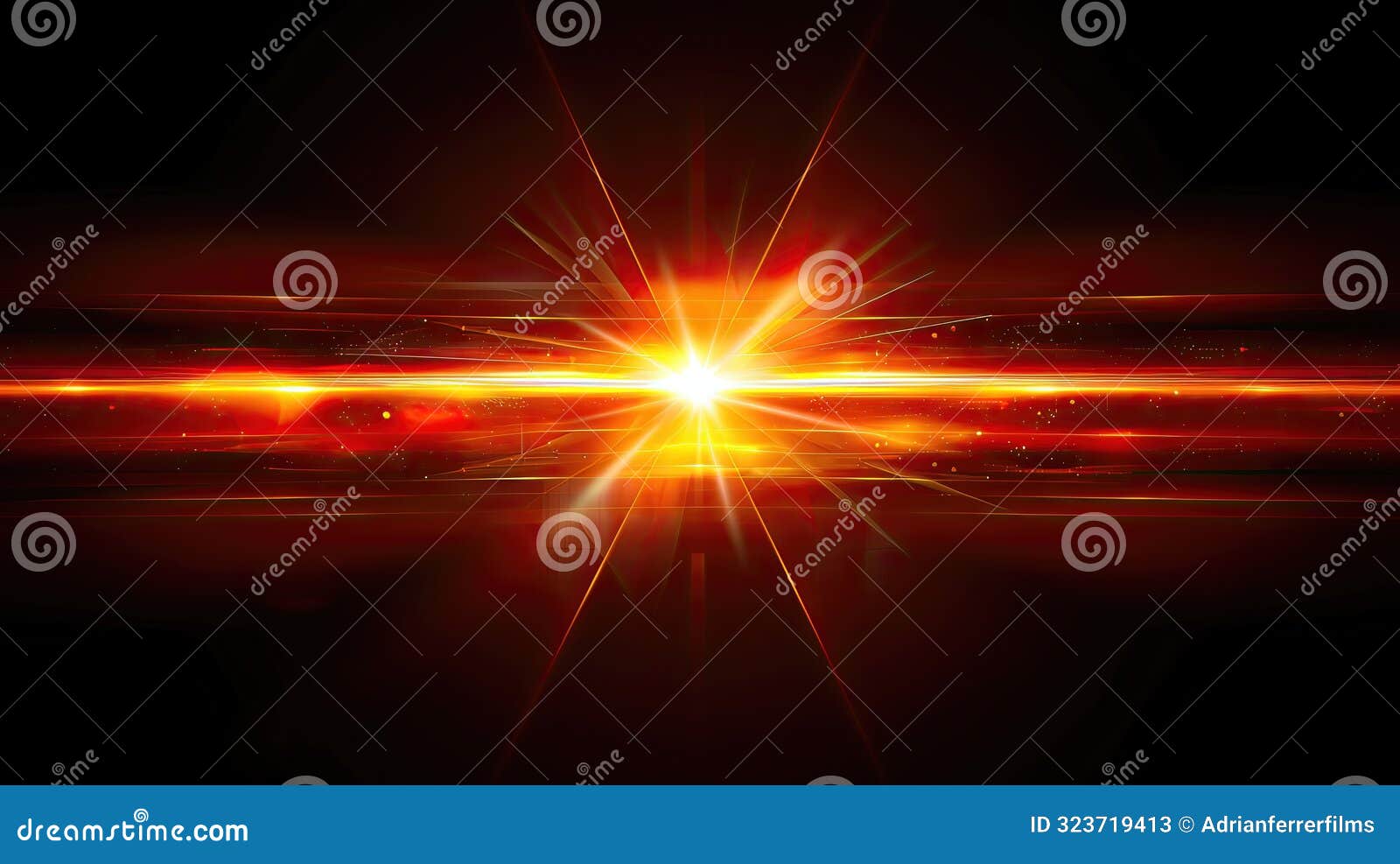 A Bright Red Light is Shining on a Dark Background Stock Image - Image ...