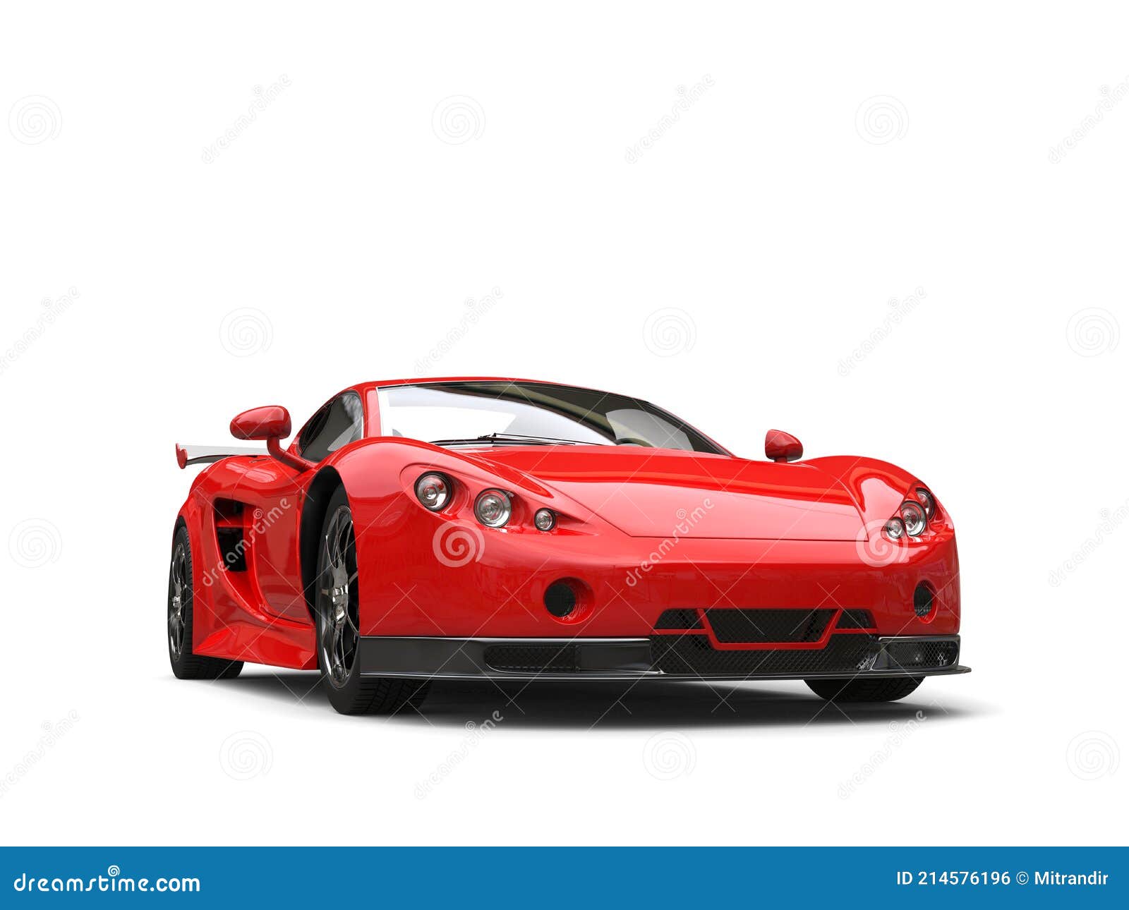 Bright Red Supercar Royalty-Free Stock Photography | CartoonDealer.com ...