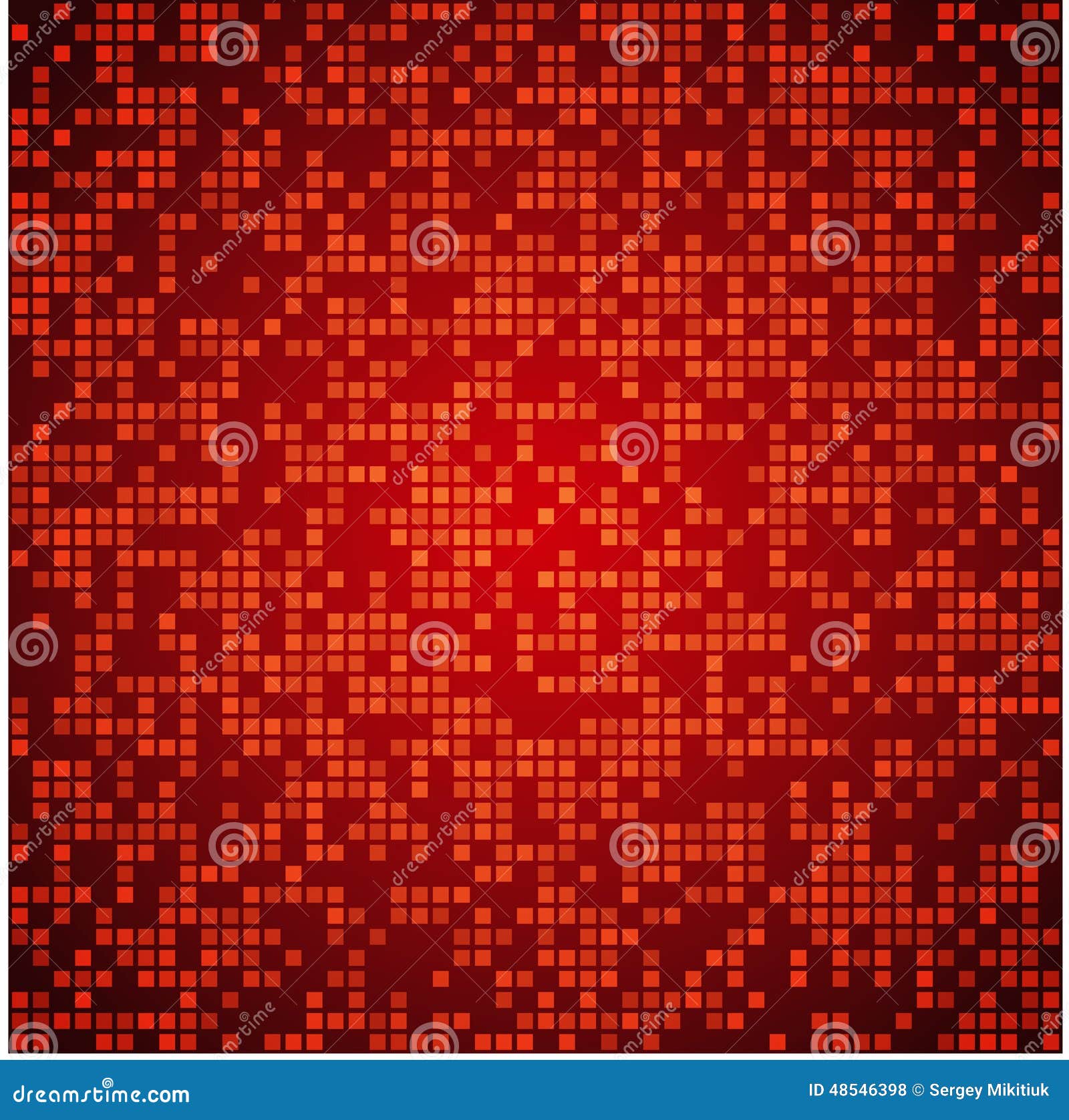 Bright Red Mosaic Background Stock Vector - Illustration of decorative ...