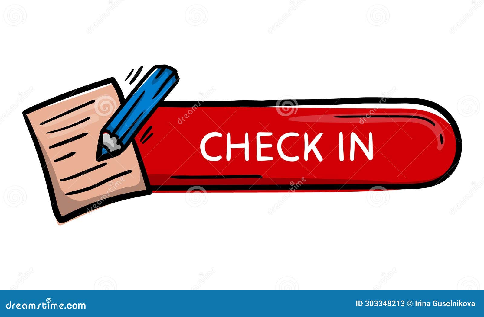 Bright Red Oval Sticker Button for Design Doodle Hand Drawn with Paper ...