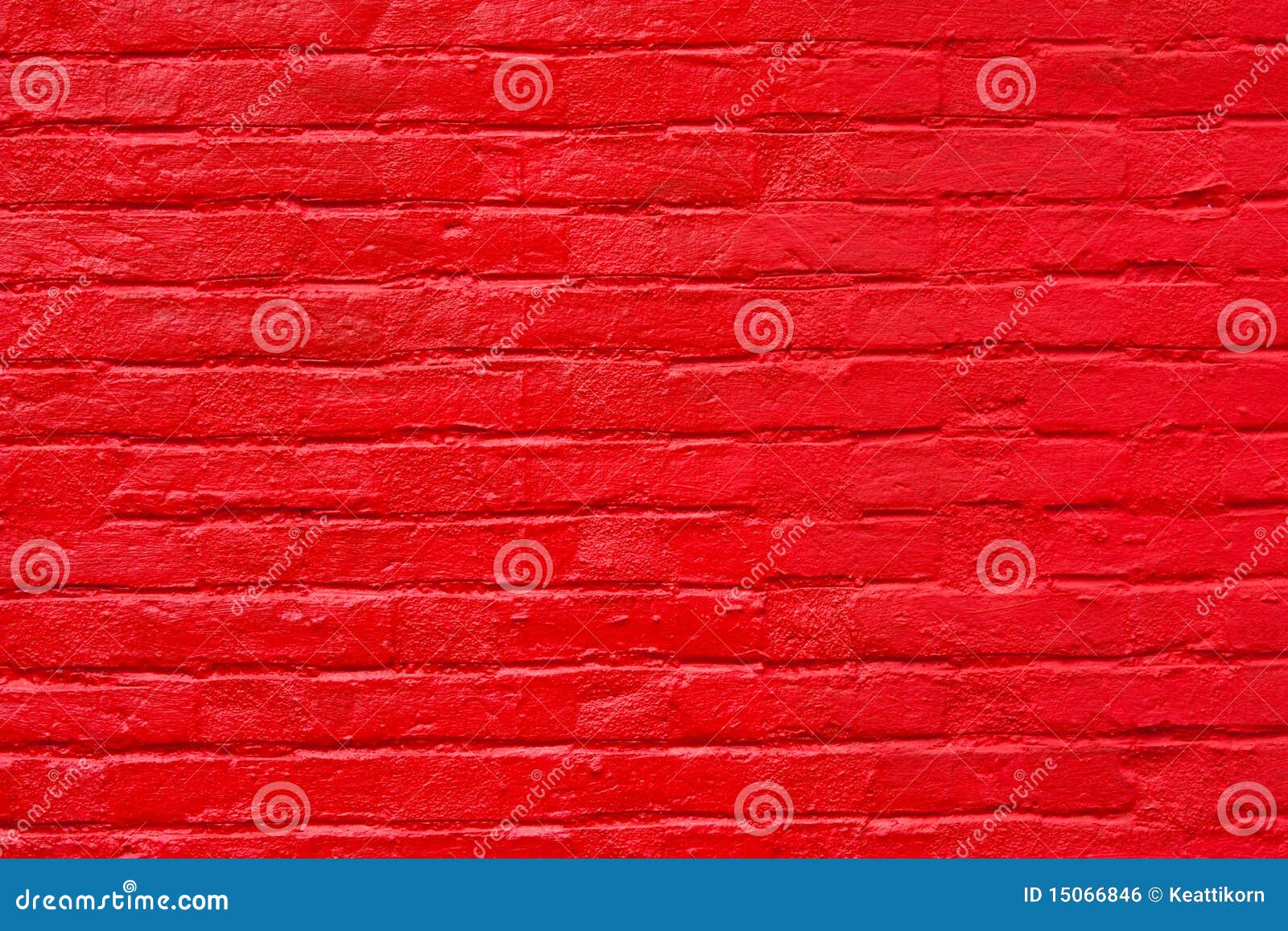 Bright Red Painted Brick Wall Stock Photo - Image of surface, blocks ...