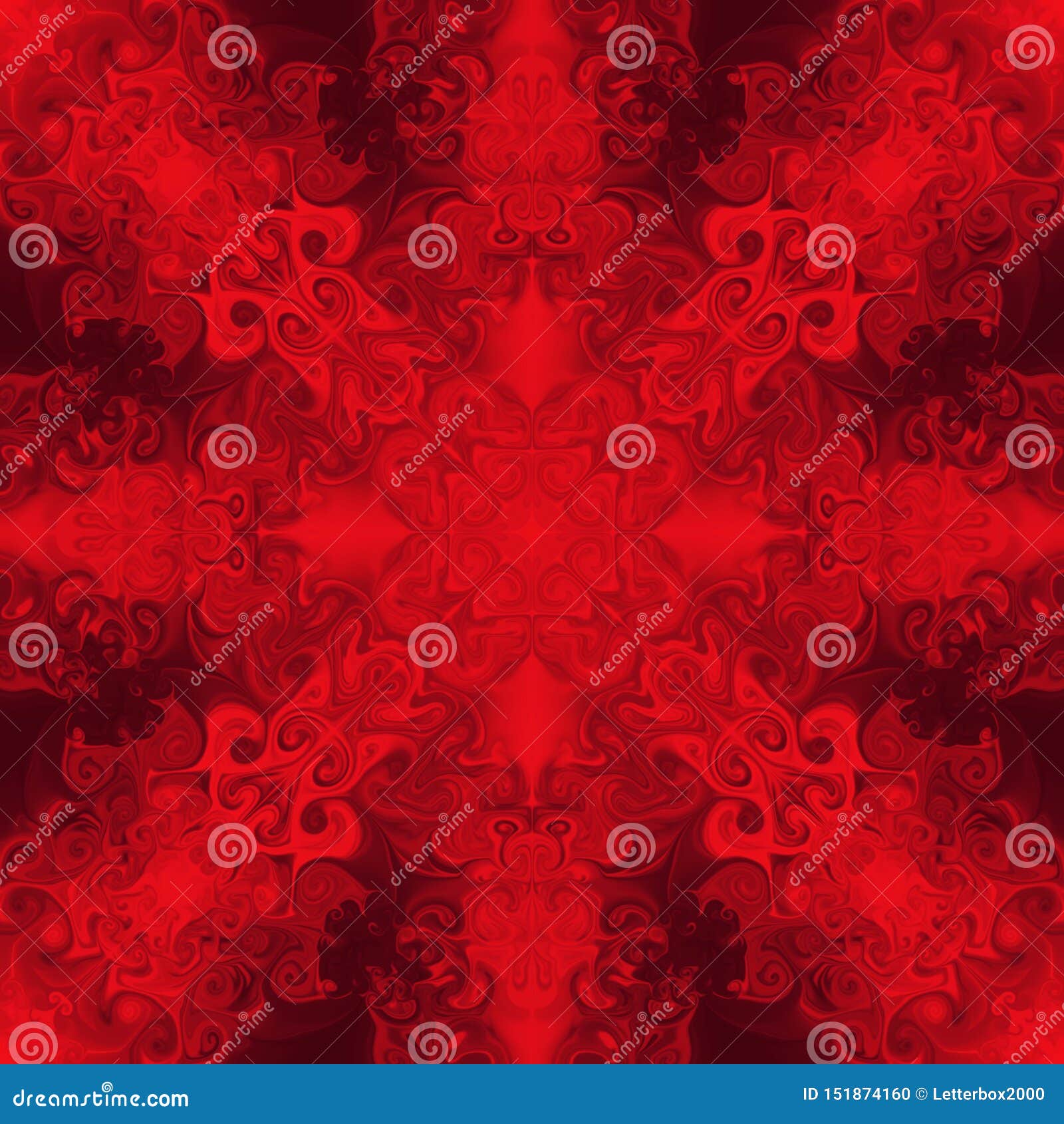 Bright Red Pattern on Dark Background. Stock Illustration ...