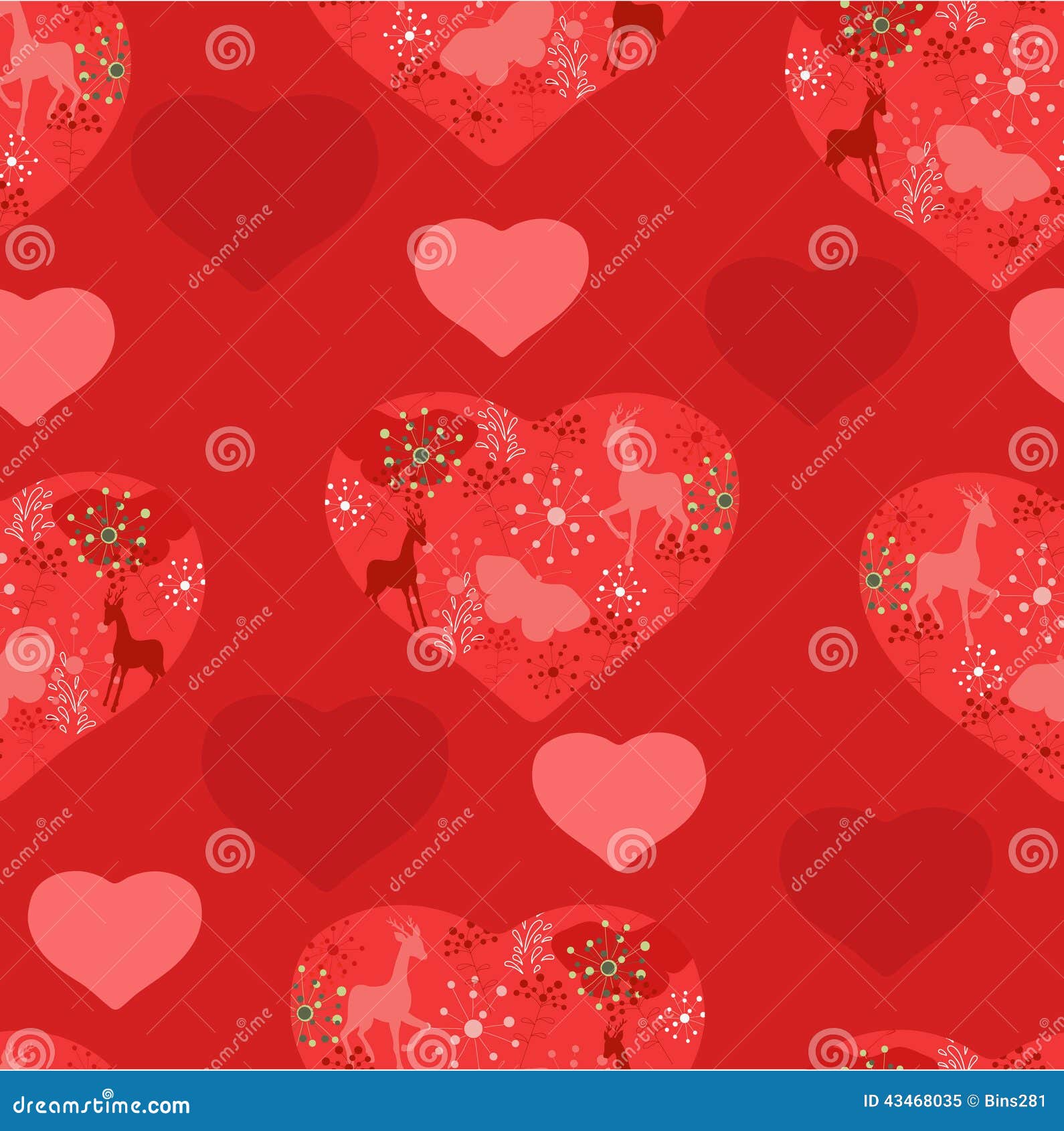 Bright red pattern stock vector. Illustration of flora - 43468035