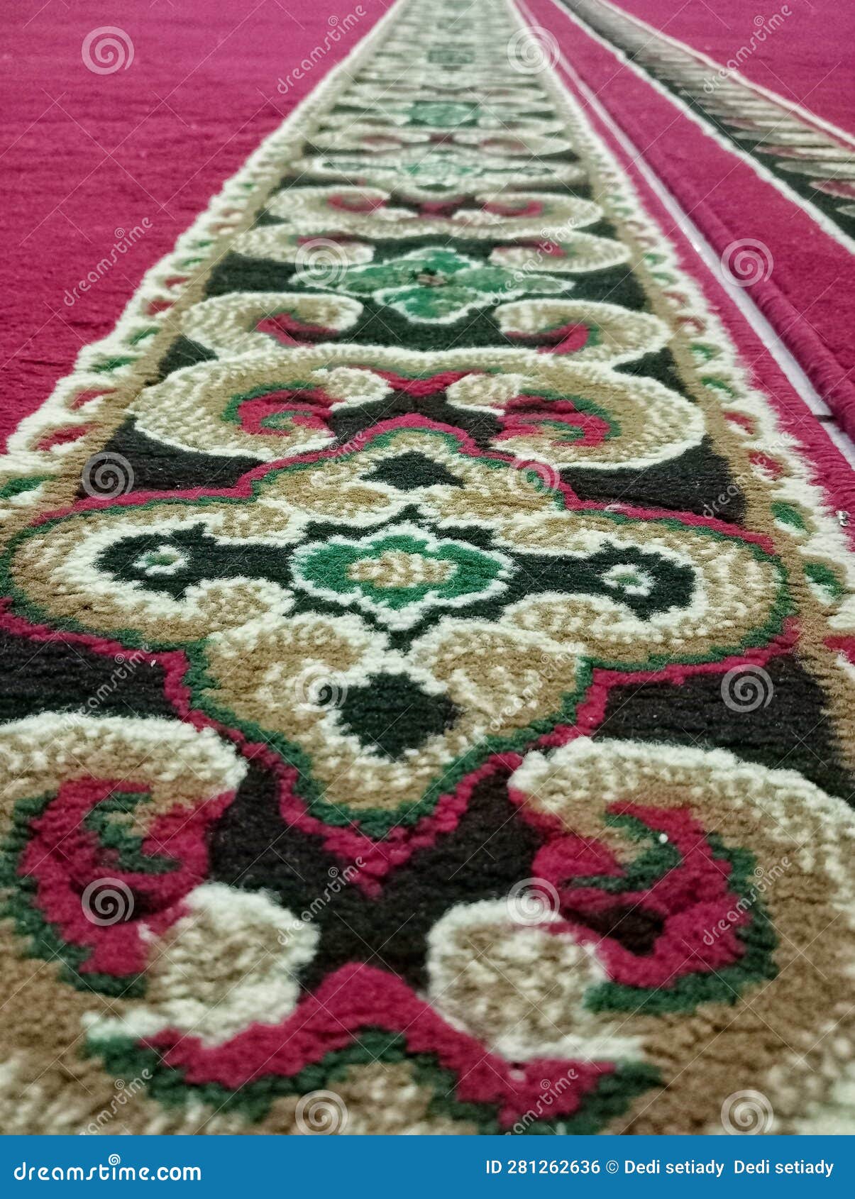 Bright Red Patterned Mosque Carpet Stock Photo - Image of color ...