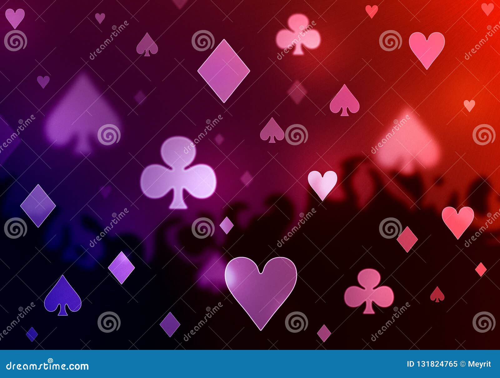 Poker pattern stock illustration. Illustration of club - 131824765