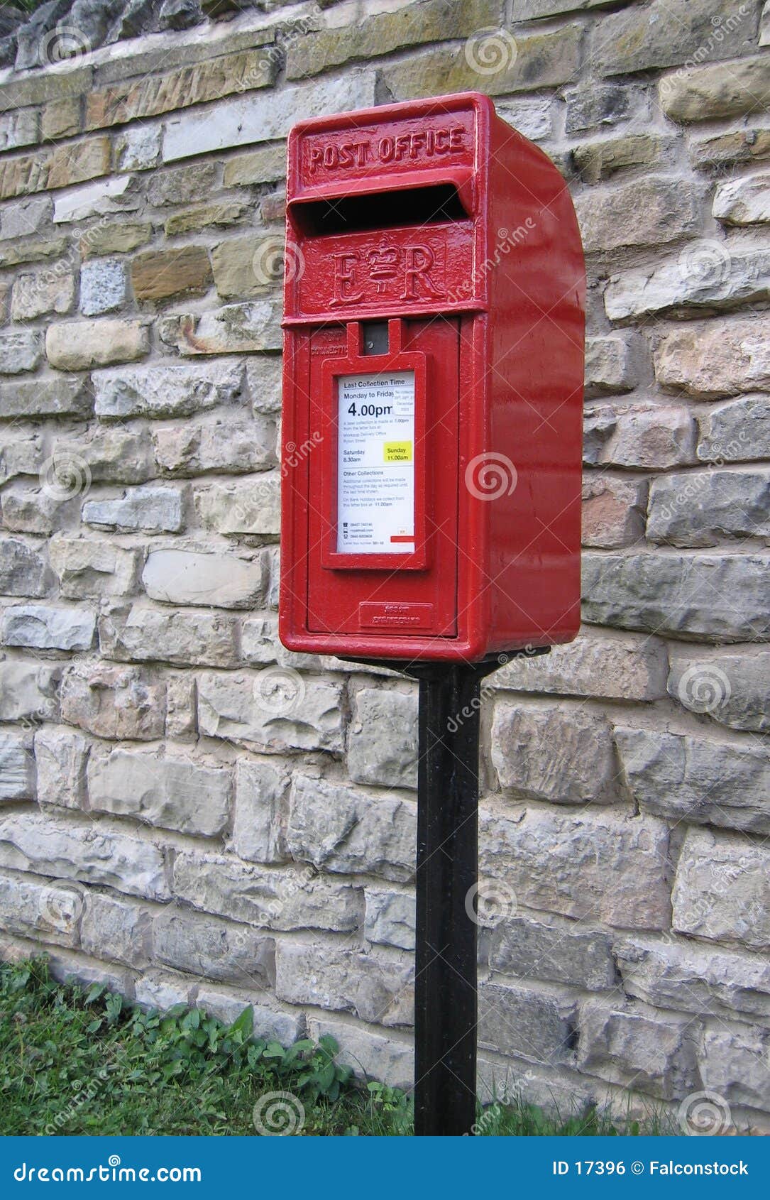 Bright Red Postbox - UK stock photo. Image of postal, letter - 17396