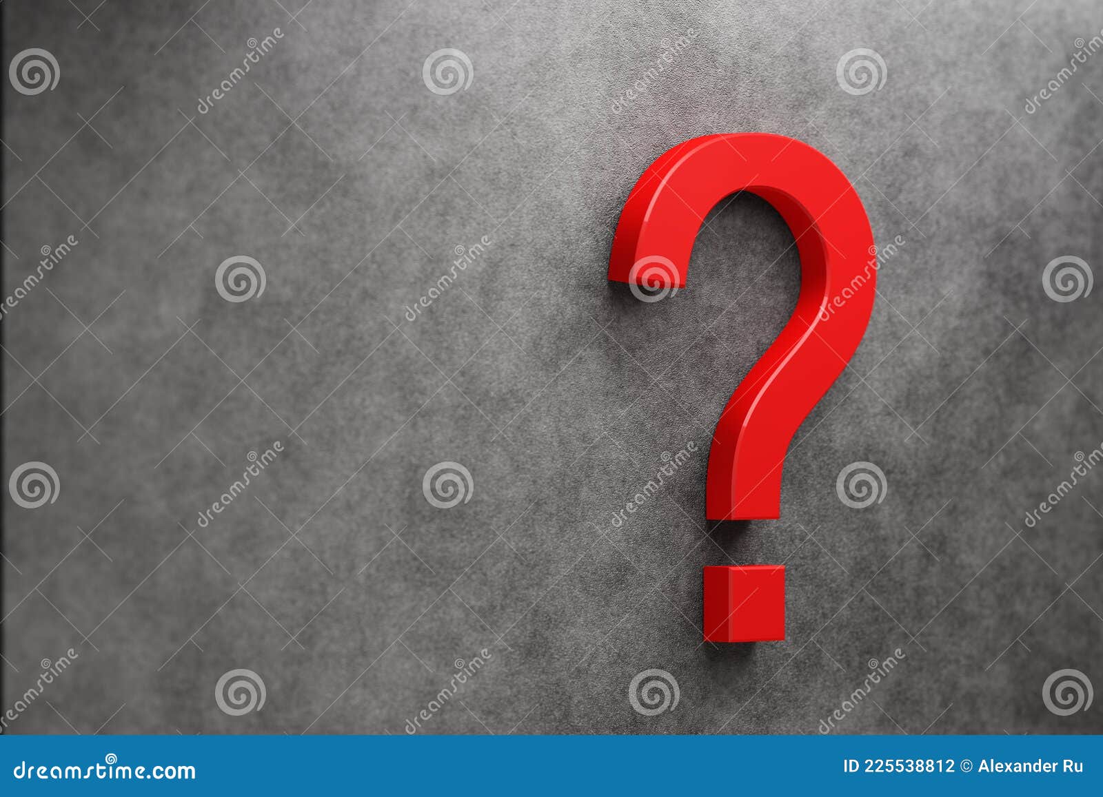 Bright Red Question Mark on a Dark Background. 3d Render Stock ...