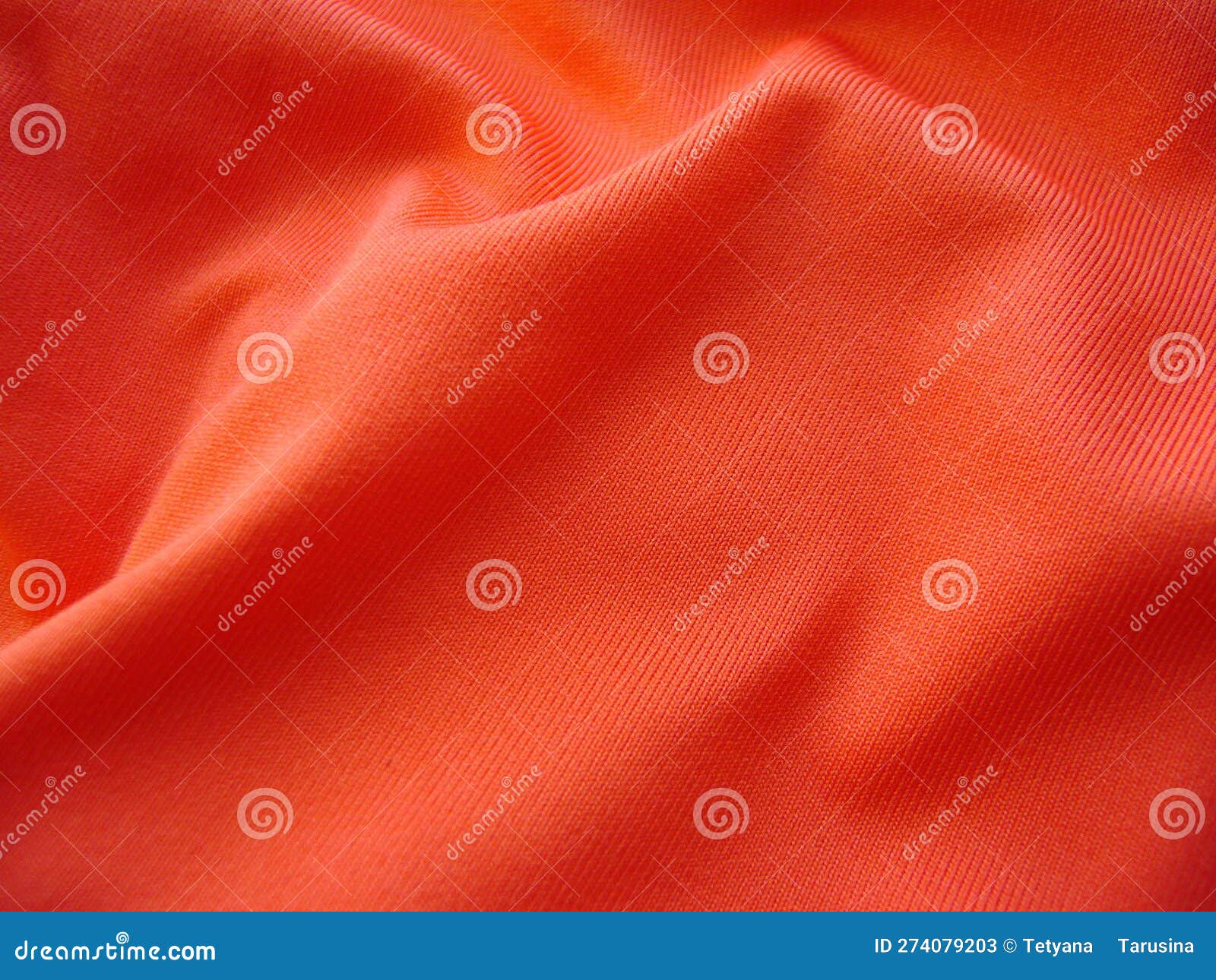 Bright Red, Scarlet Knitted Fabric with a Crescent Plan. Red Fabric ...