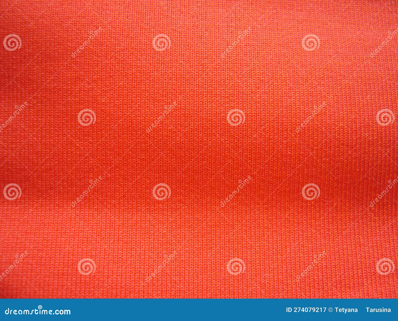 Bright Red, Scarlet Knitted Fabric with a Crescent Plan. Red Fabric ...