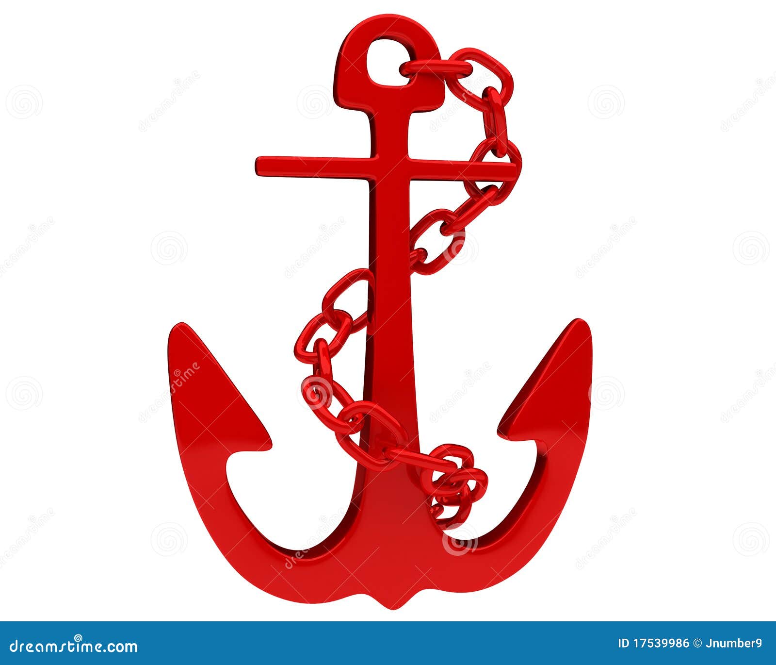 Red Anchor Clipart