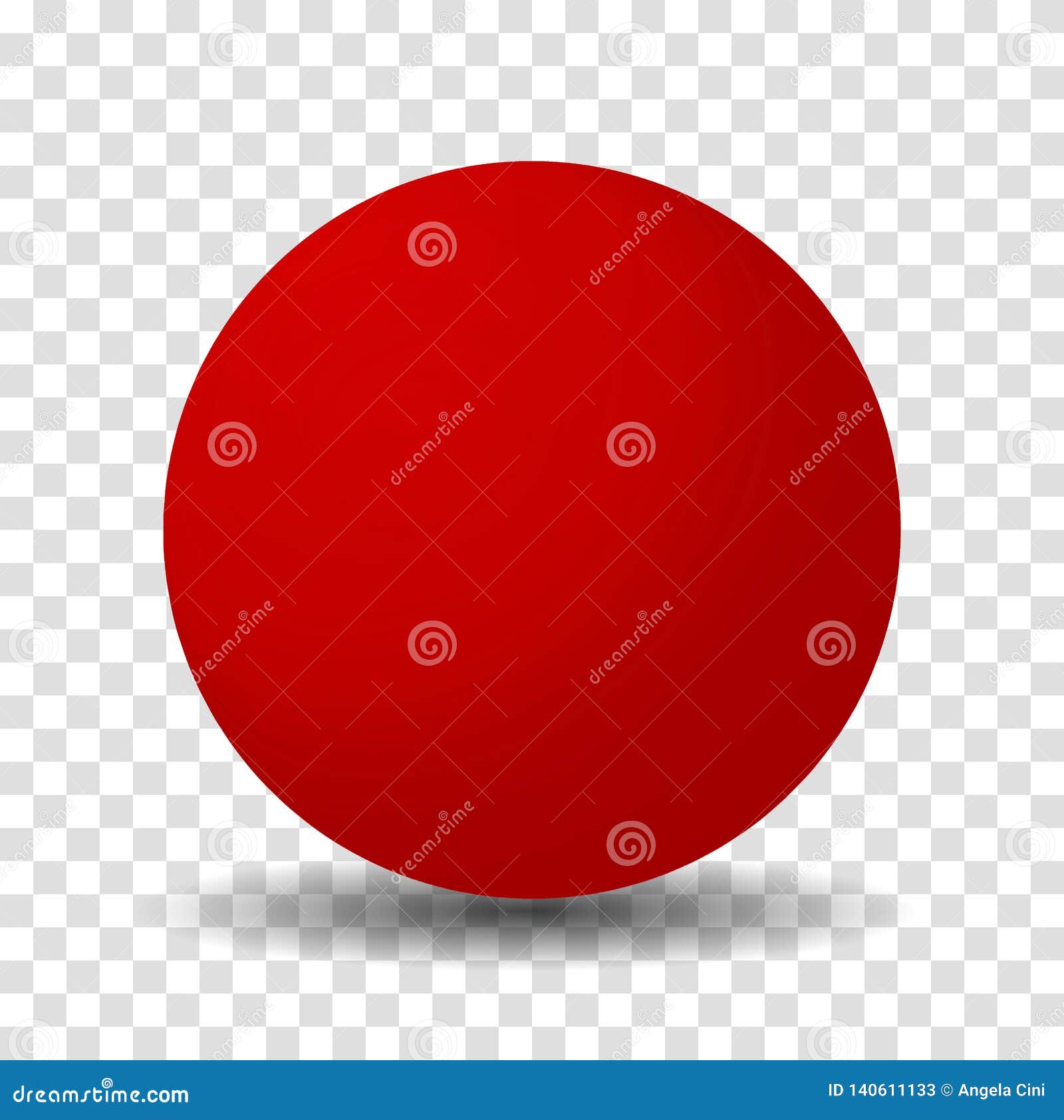 Bright Red Sphere Ball stock vector. Illustration of background - 140611133