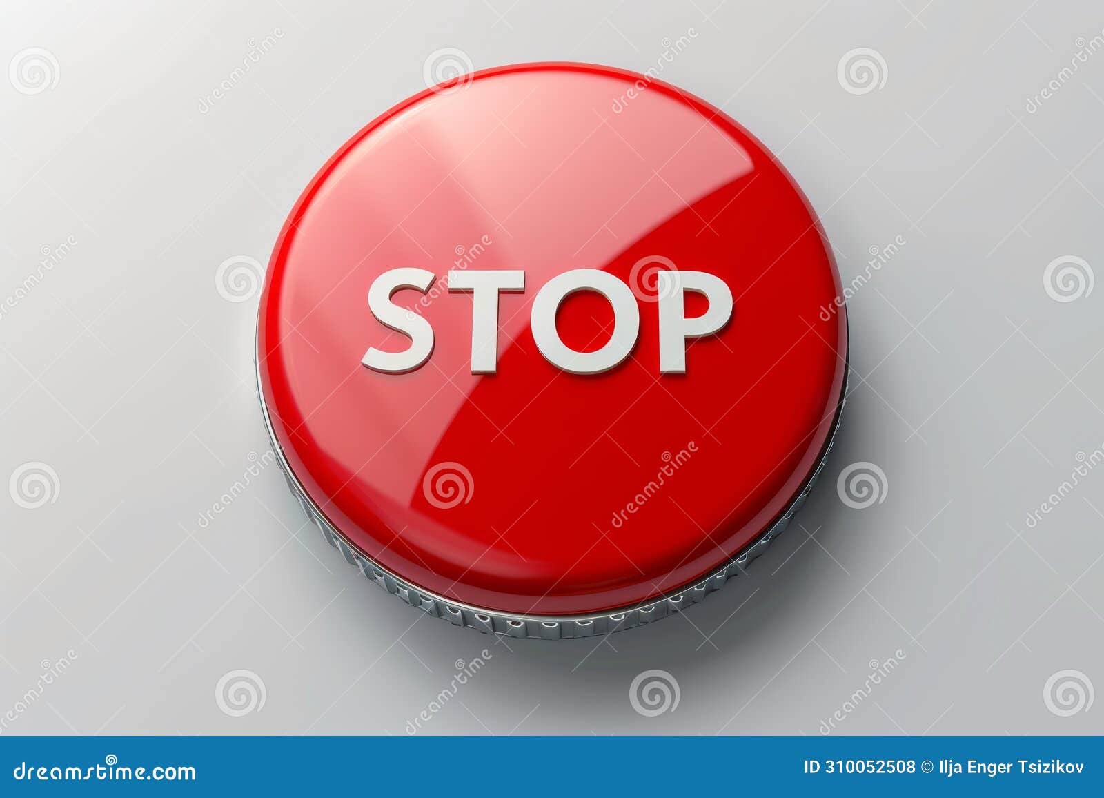 Bright Red Stop Button with the Text Stop Isolated on a Clean White Background Stock ...