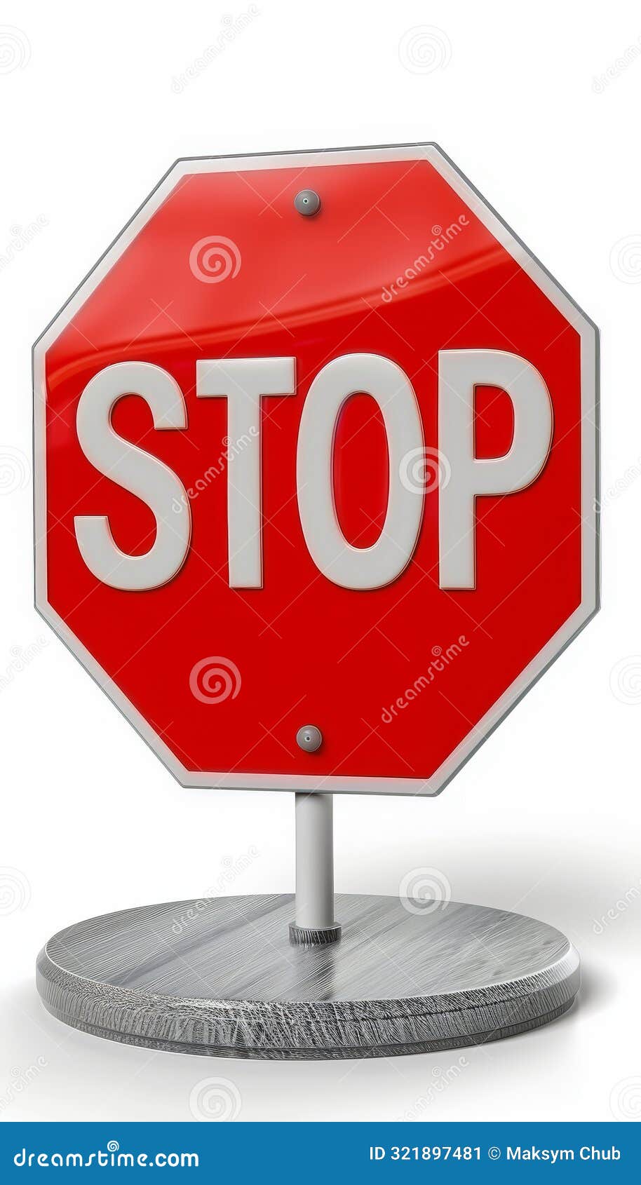 Bright Red Stop Sign Isolated on a White Background for Optimal ...