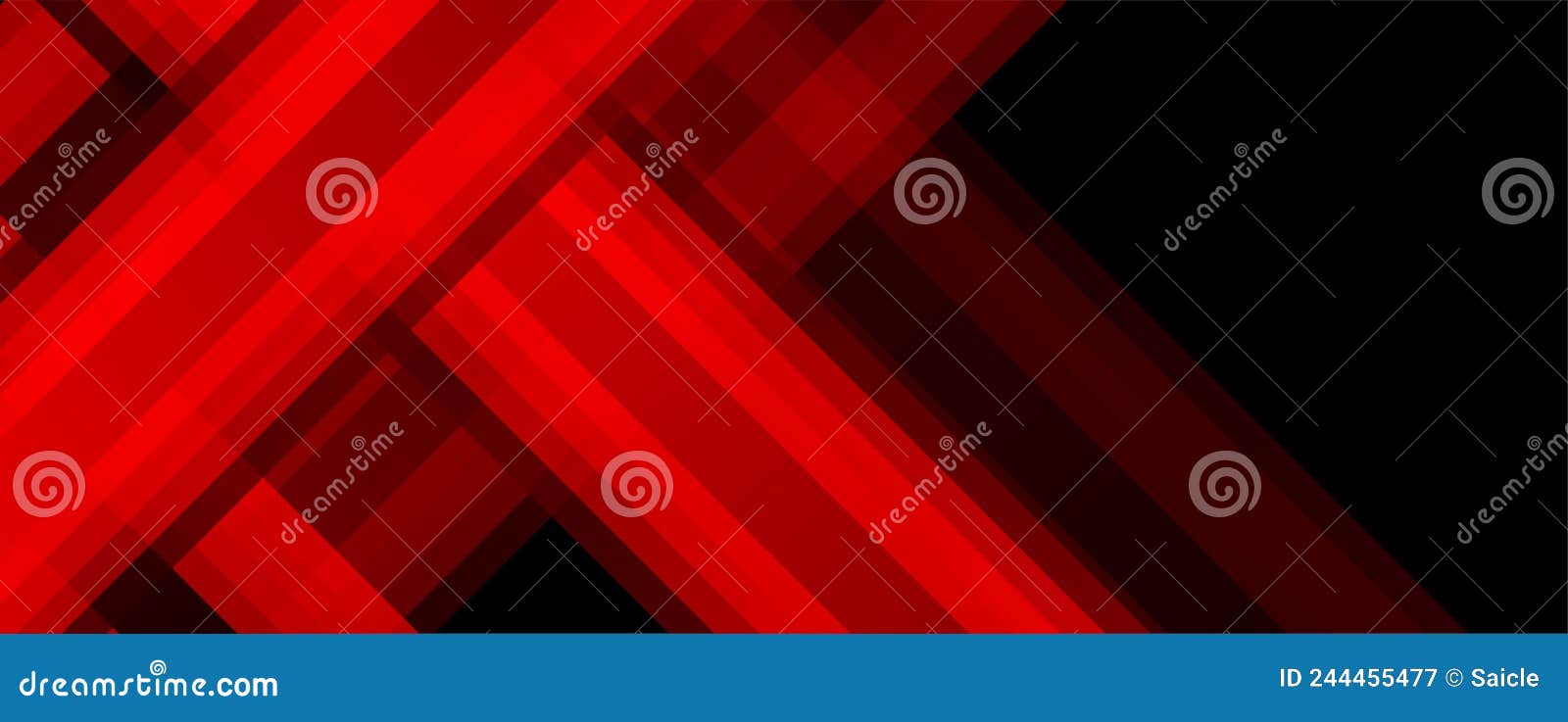 Bright Red Stripes Abstract Geometric Banner Design Stock Vector ...