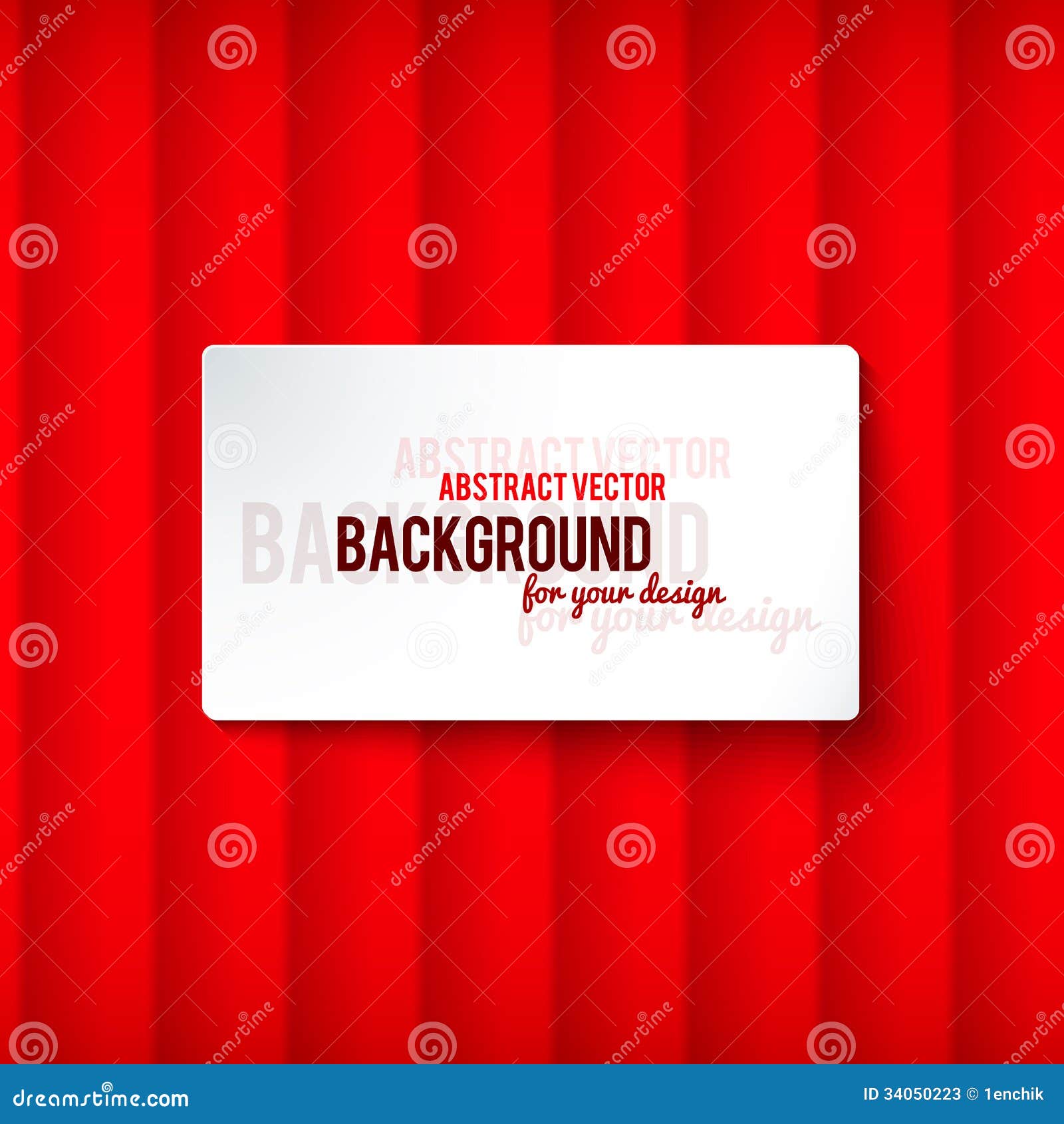 Bright Red Stripes Background with Label Stock Vector - Illustration of ...