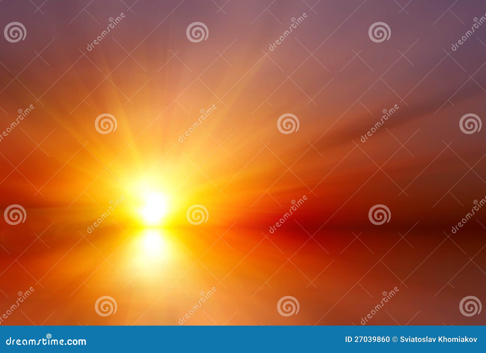 Bright Red Sunset with Sun Rays Stock Photo - Image of scenery ...