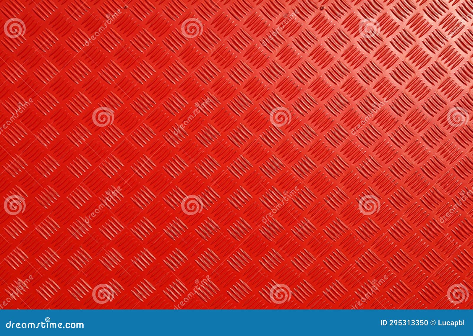 Bright Red Teardrop Patterned Steel Sheet. Checker Plate Stock Photo ...