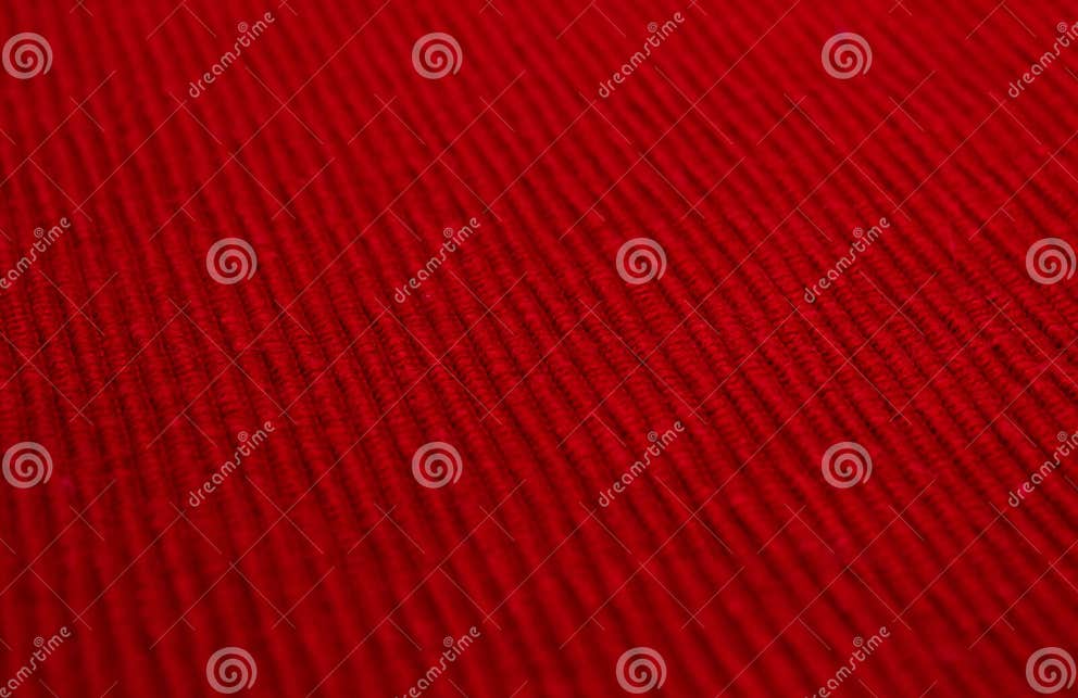 Bright Red Textured Fabric. Red Textile Background. Ribbed Fabric ...