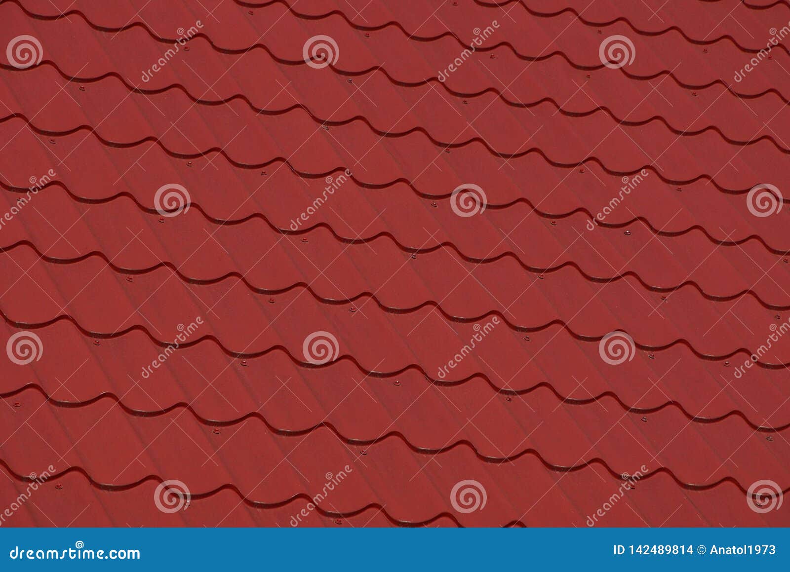 Bright Red Tile Texture on the Roof of the House Stock Photo - Image of ...