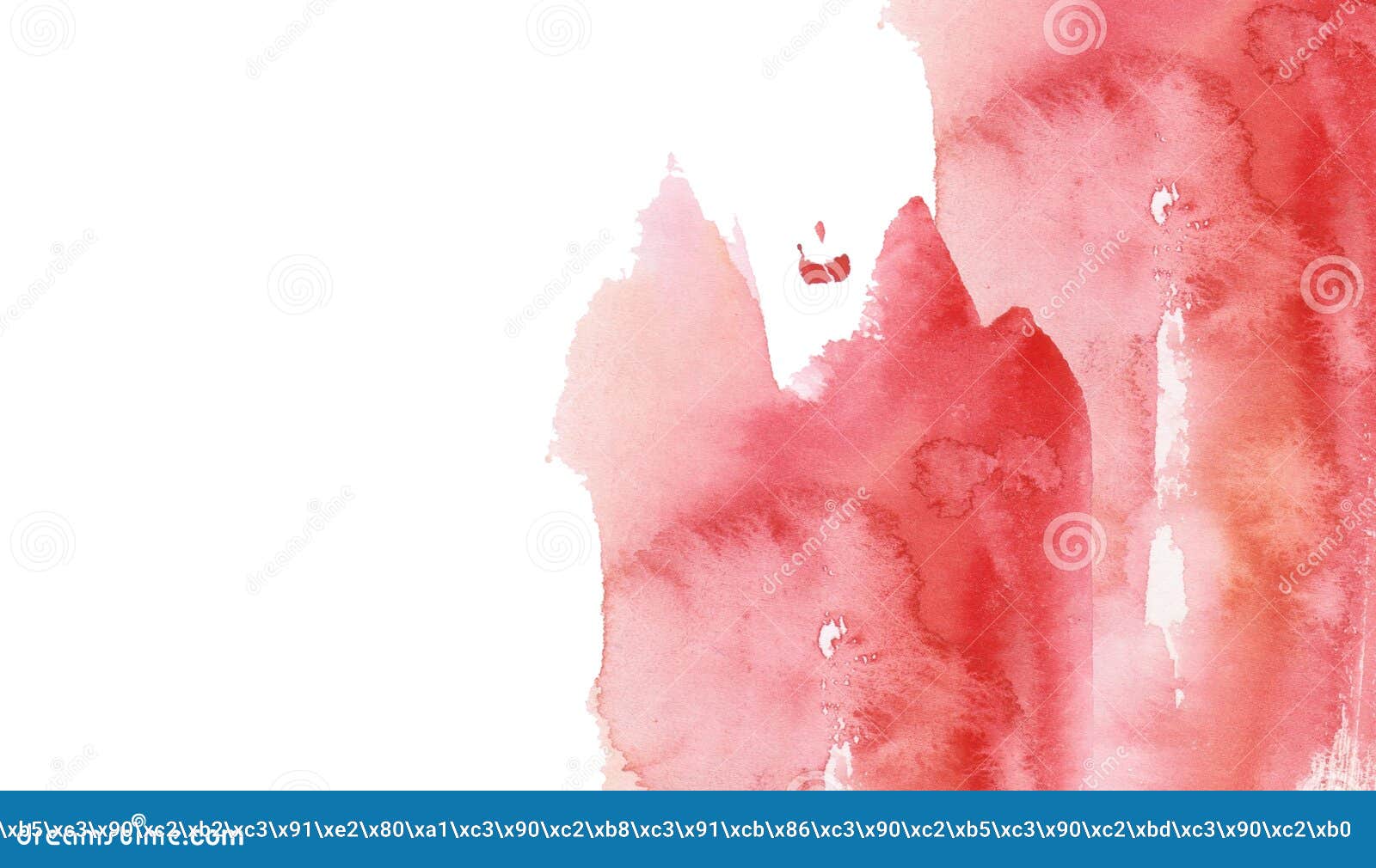 Bright Red Water Colour Background Stock Image - Image of grunge ...