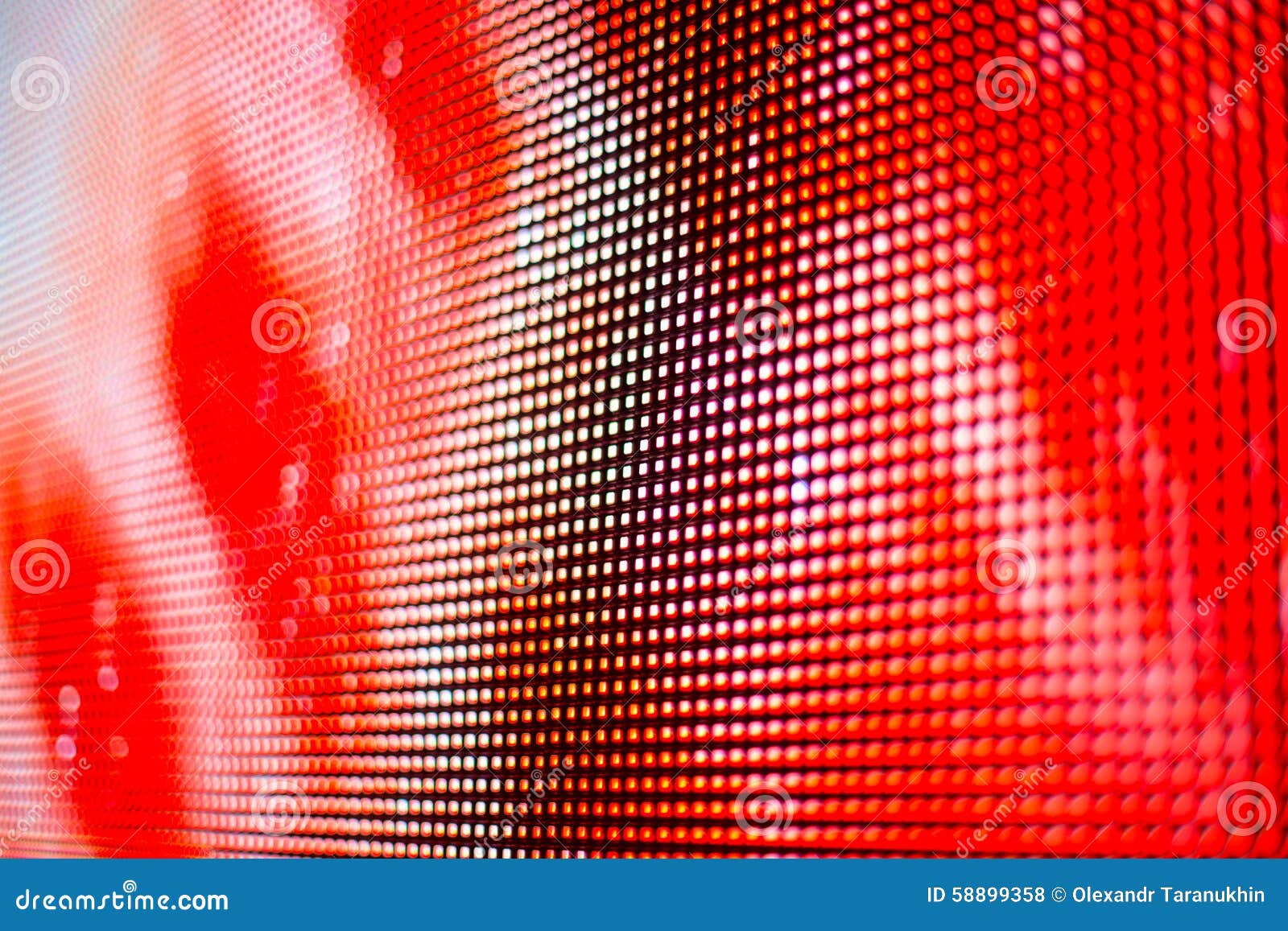 Bright Red with White Dots Smd LED Screen Stock Photo - Image of color ...