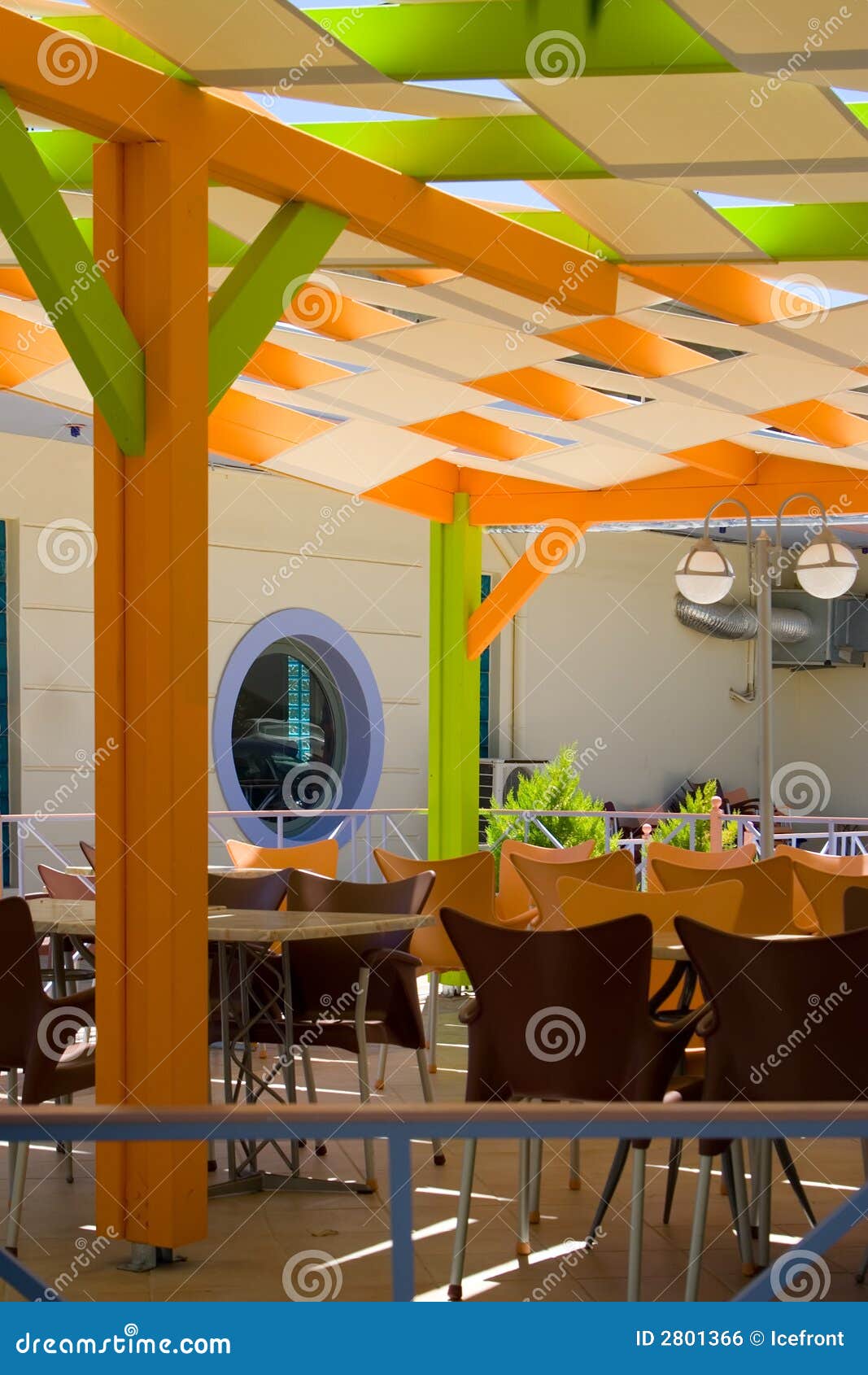 Bright restaurant stock photo. Image of round, outside - 2801366
