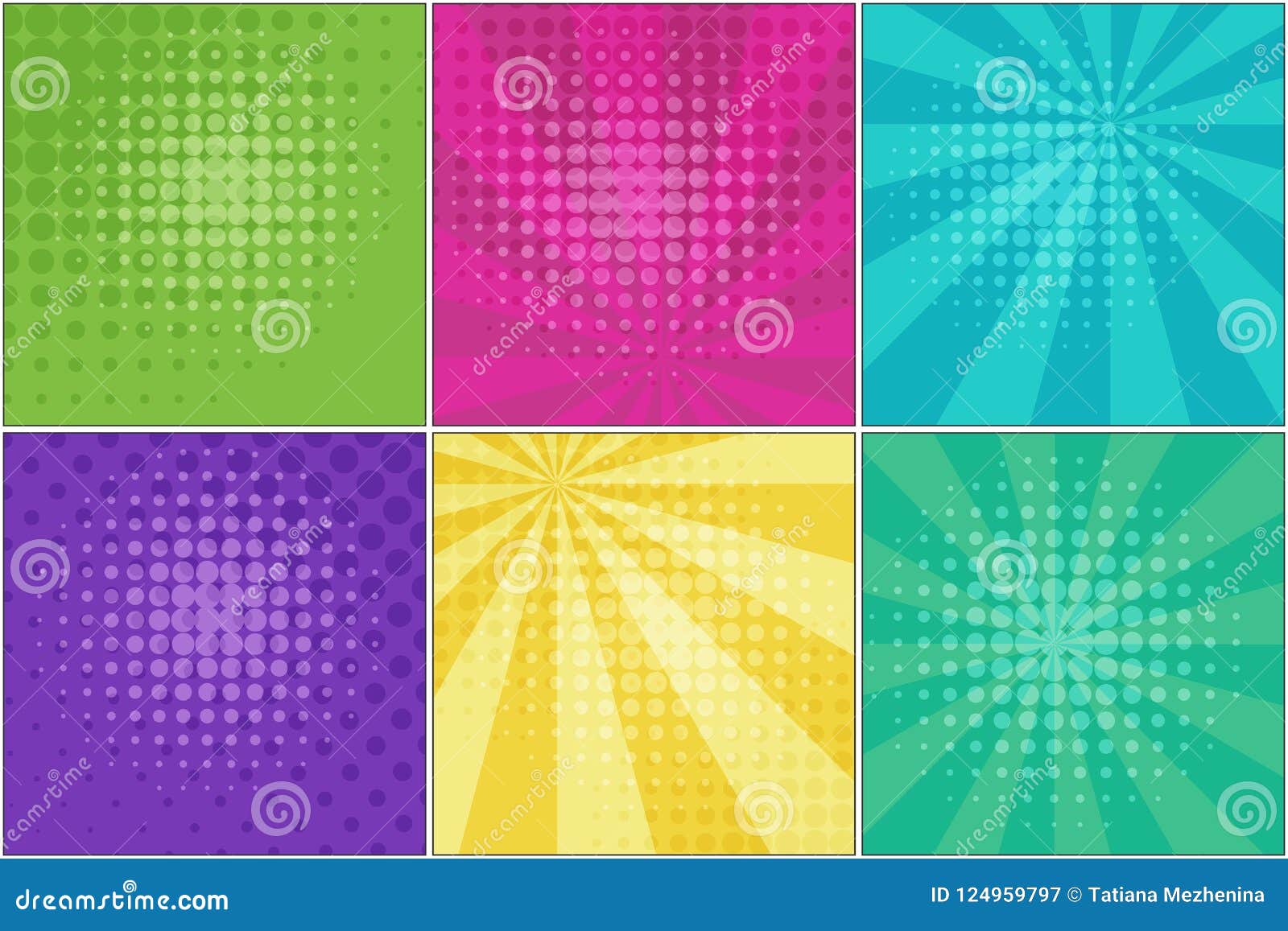 Bright Pop Art Retro Stripe Vertical Flat Line Pattern Background ...