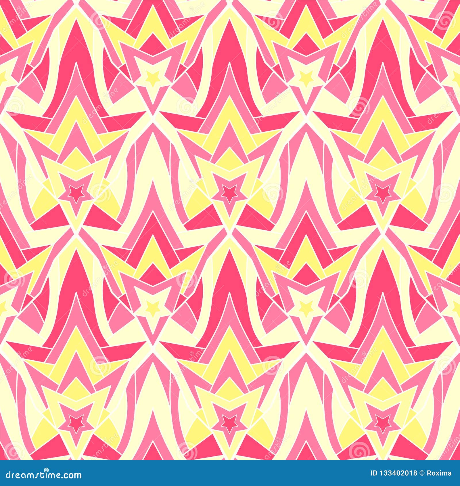 Bright Rhombic Seamless Pattern for Textiles and Printing. Stock Vector ...