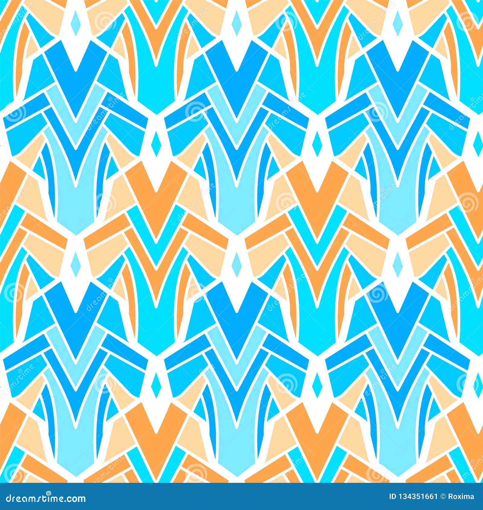 Bright Rhombic Seamless Pattern for Textiles and Printing. Stock Vector ...