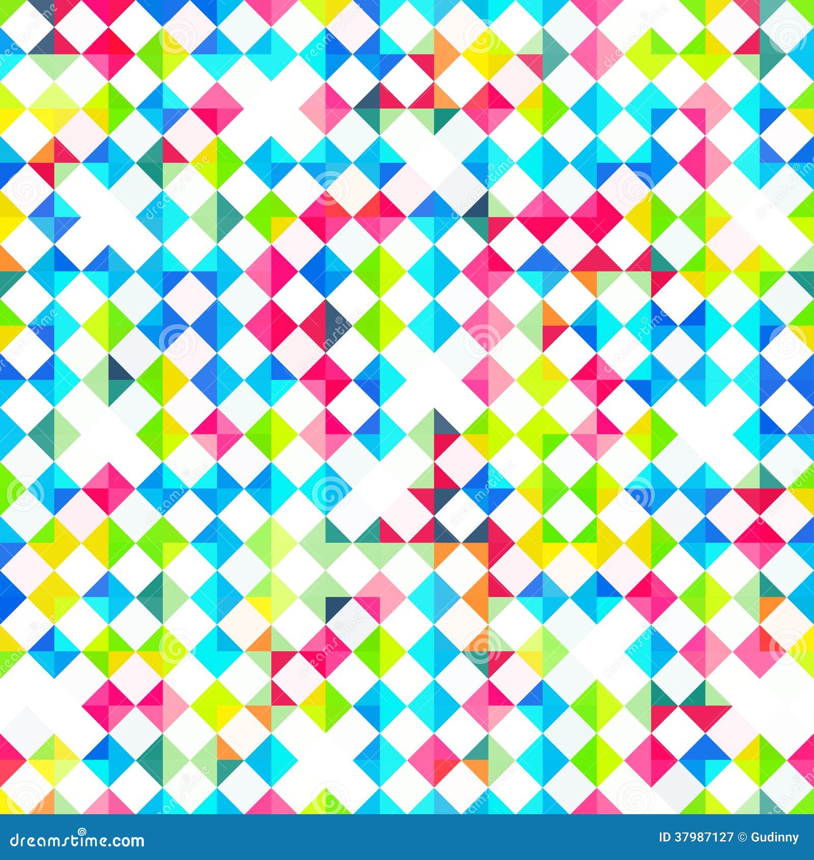 Bright Rhombus Seamless Pattern Stock Vector - Illustration of modern ...