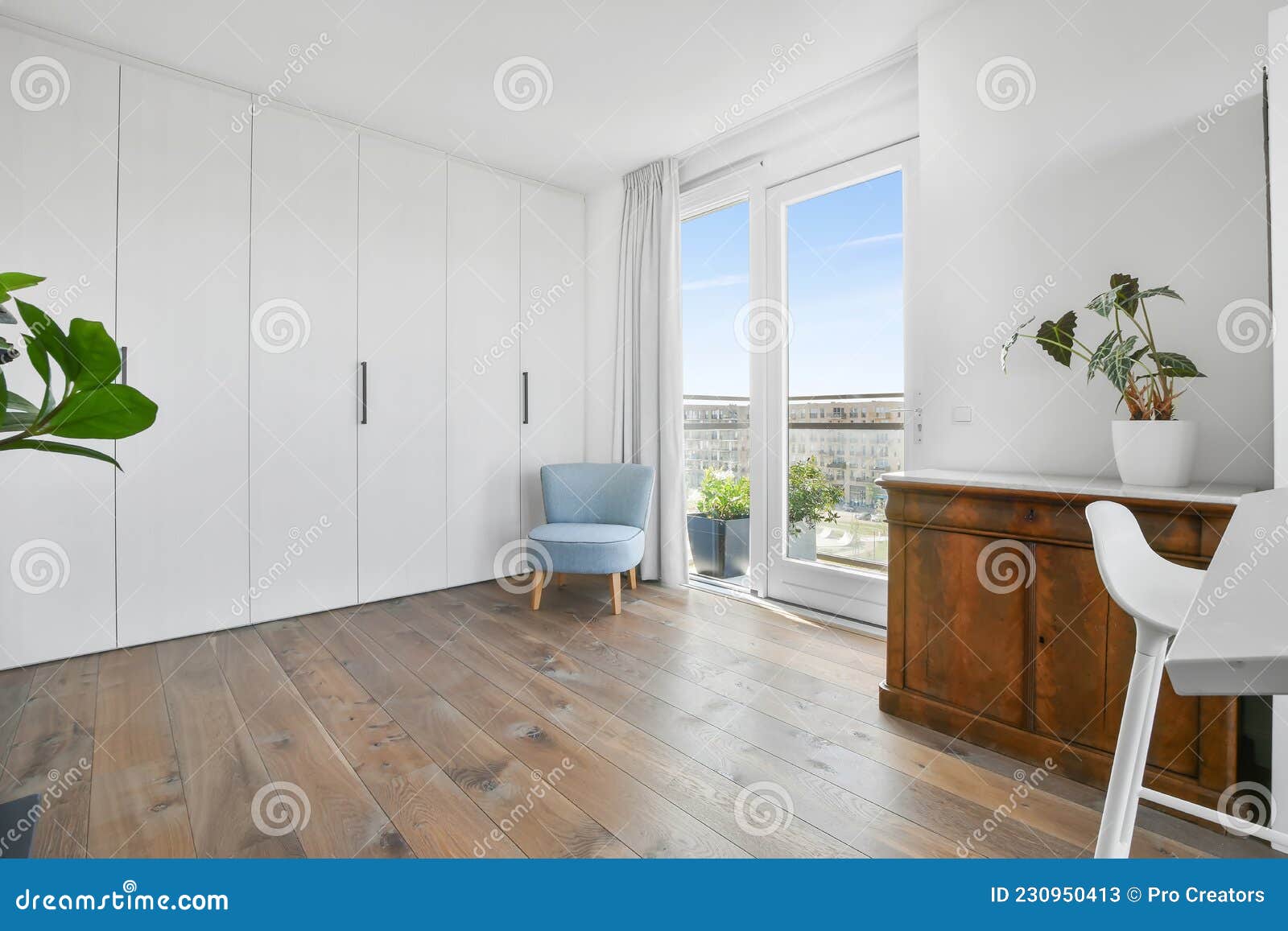 Bright room interior stock image. Image of luxury, comfortable - 230950413