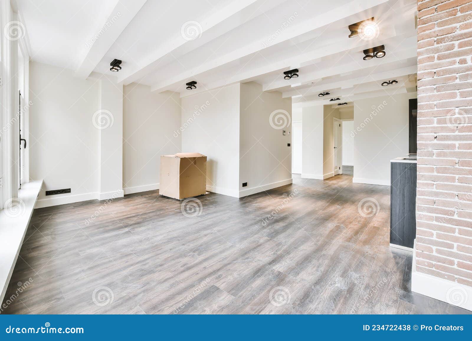 Bright room interior stock photo. Image of empty, home - 234722438