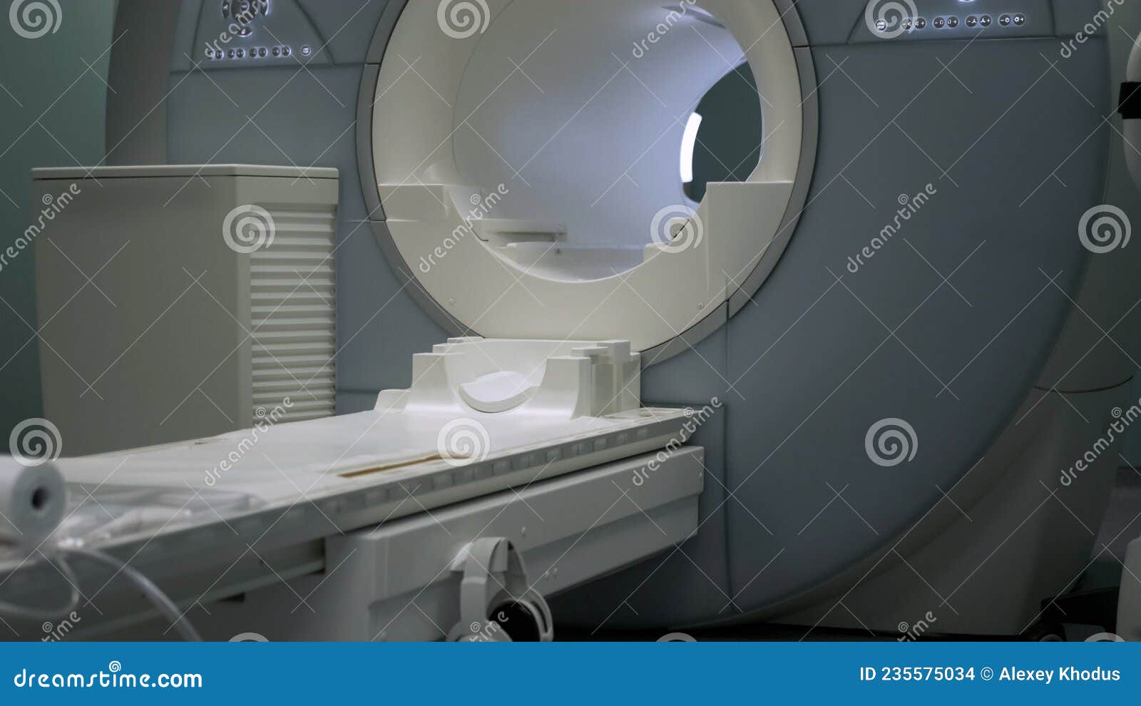 Bright Room with Modern CT Scan Machine Stock Photo - Image of ...