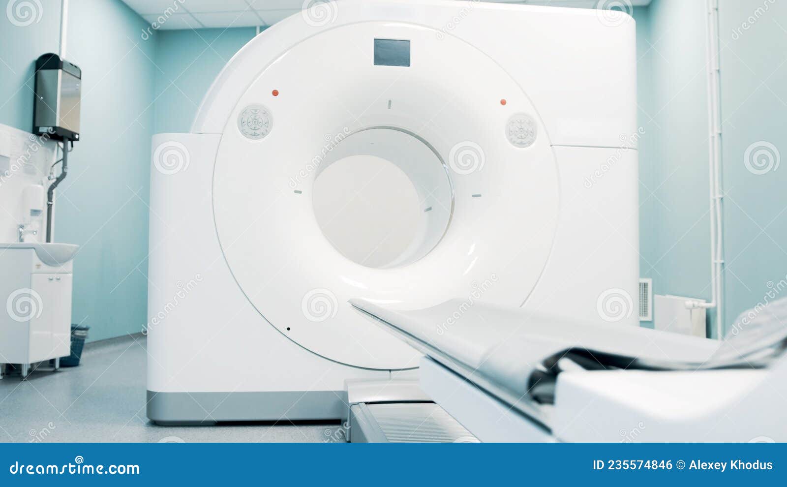 Bright Room with Modern MRI Machine Stock Photo - Image of magnetic ...
