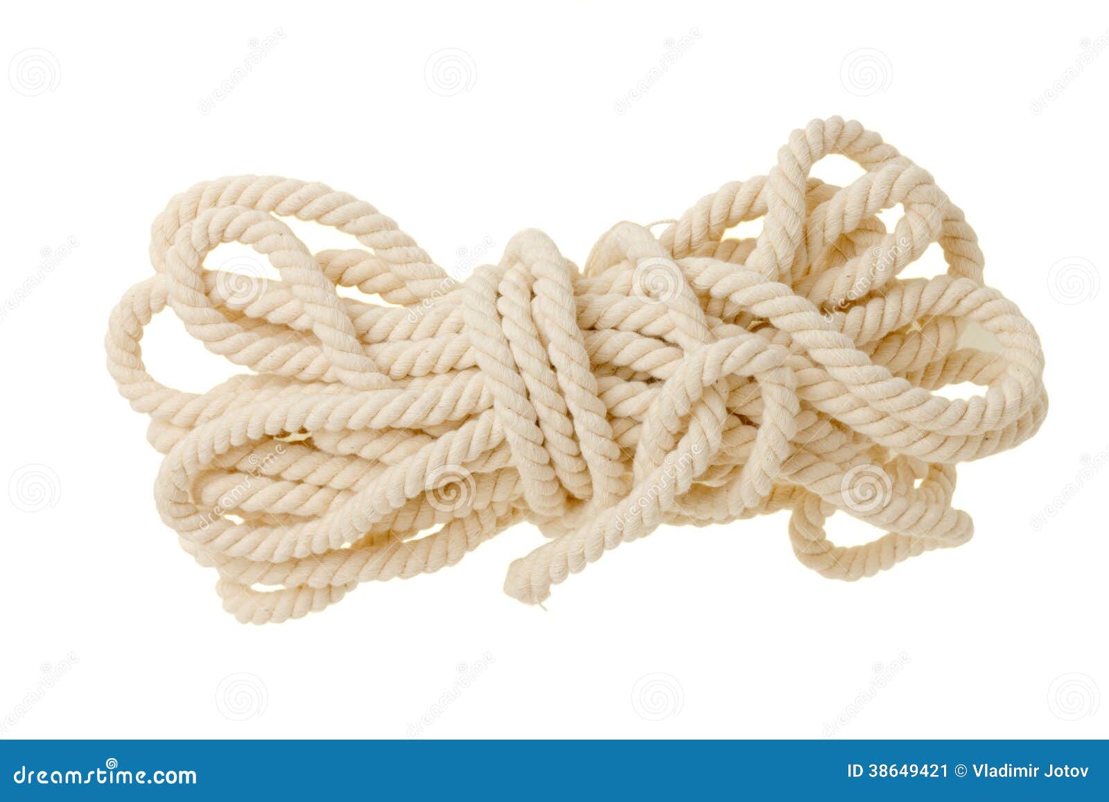 Bright rope on white stock image. Image of roll, background - 38649421