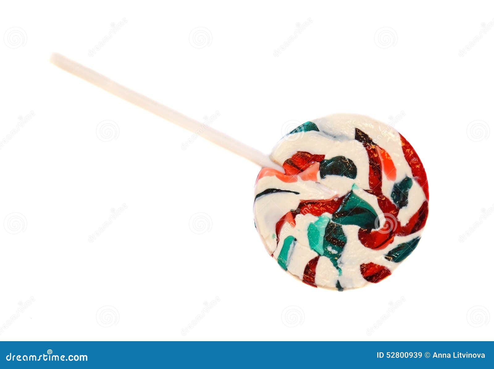Bright Round Lollipop Isolated Stock Image - Image of lollipop ...