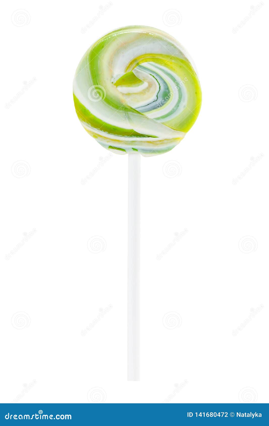 Bright Round Lollipop Isolated on White Stock Photo - Image of sugar ...