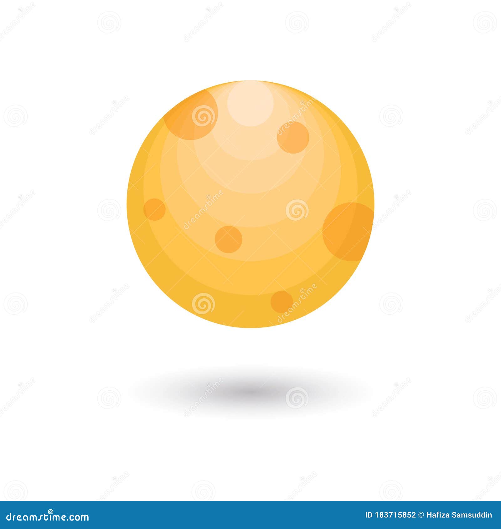 Bright Round Moon. Vector Illustration Decorative Background Design ...