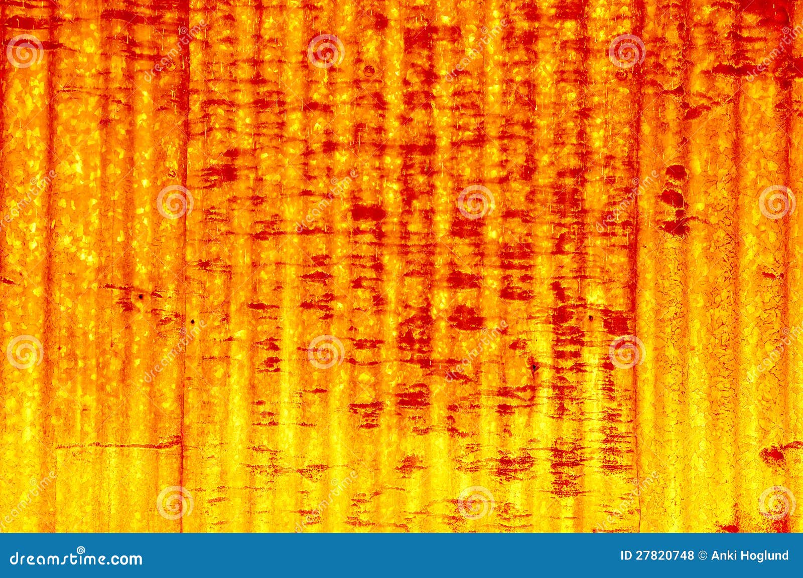 Bright Rusty Corrugated Iron Stock Photo - Image of abstract, drip ...