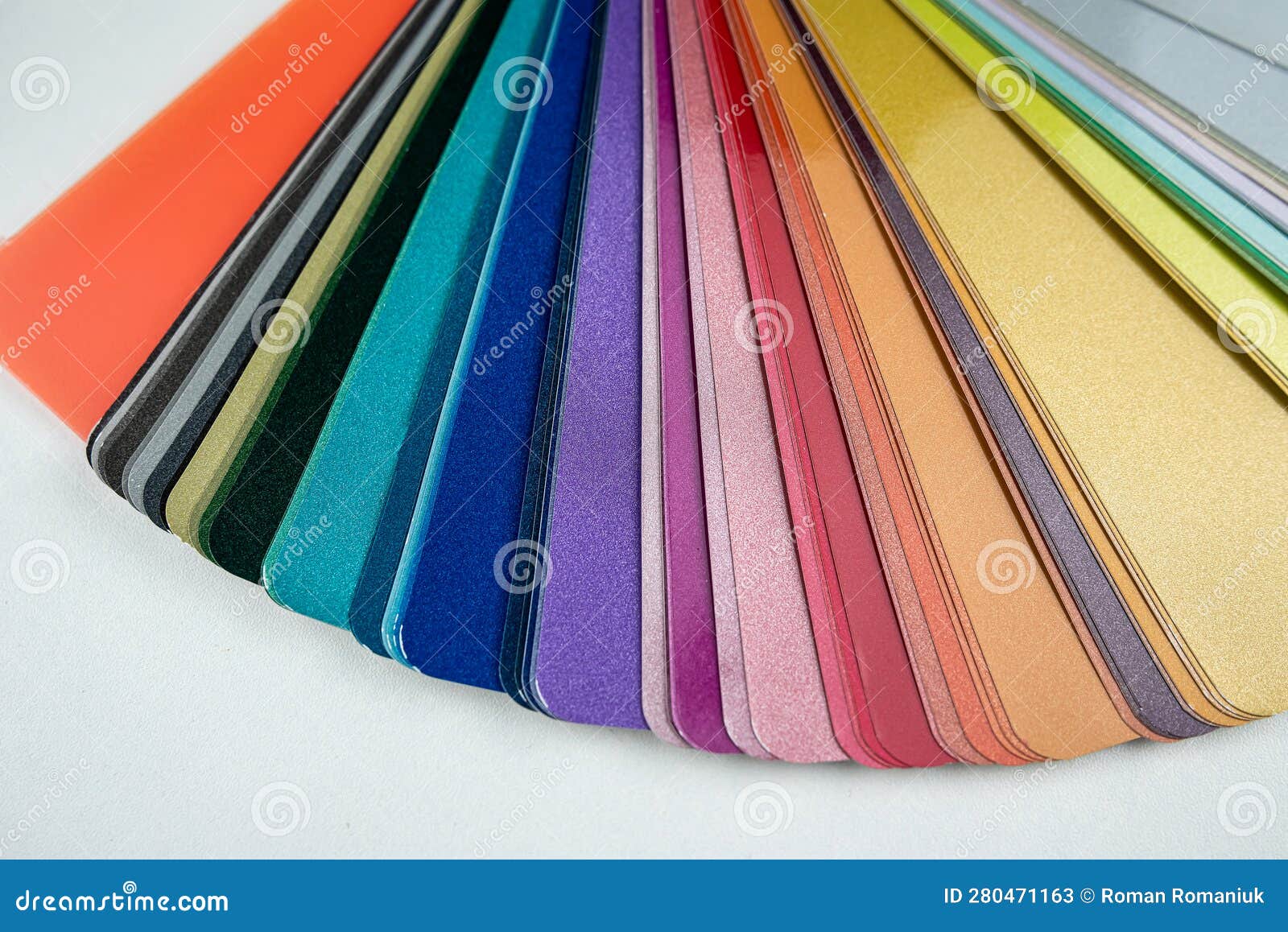 Bright Samples of Color Palette Stock Image - Image of industry ...