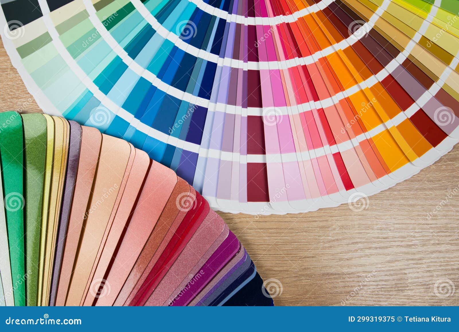 Bright Samples of Color Palette Stock Image - Image of paper, white ...