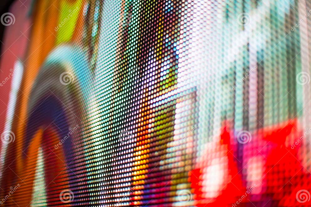 Bright Saturated LED Smd Screen Stock Photo - Image of technology ...