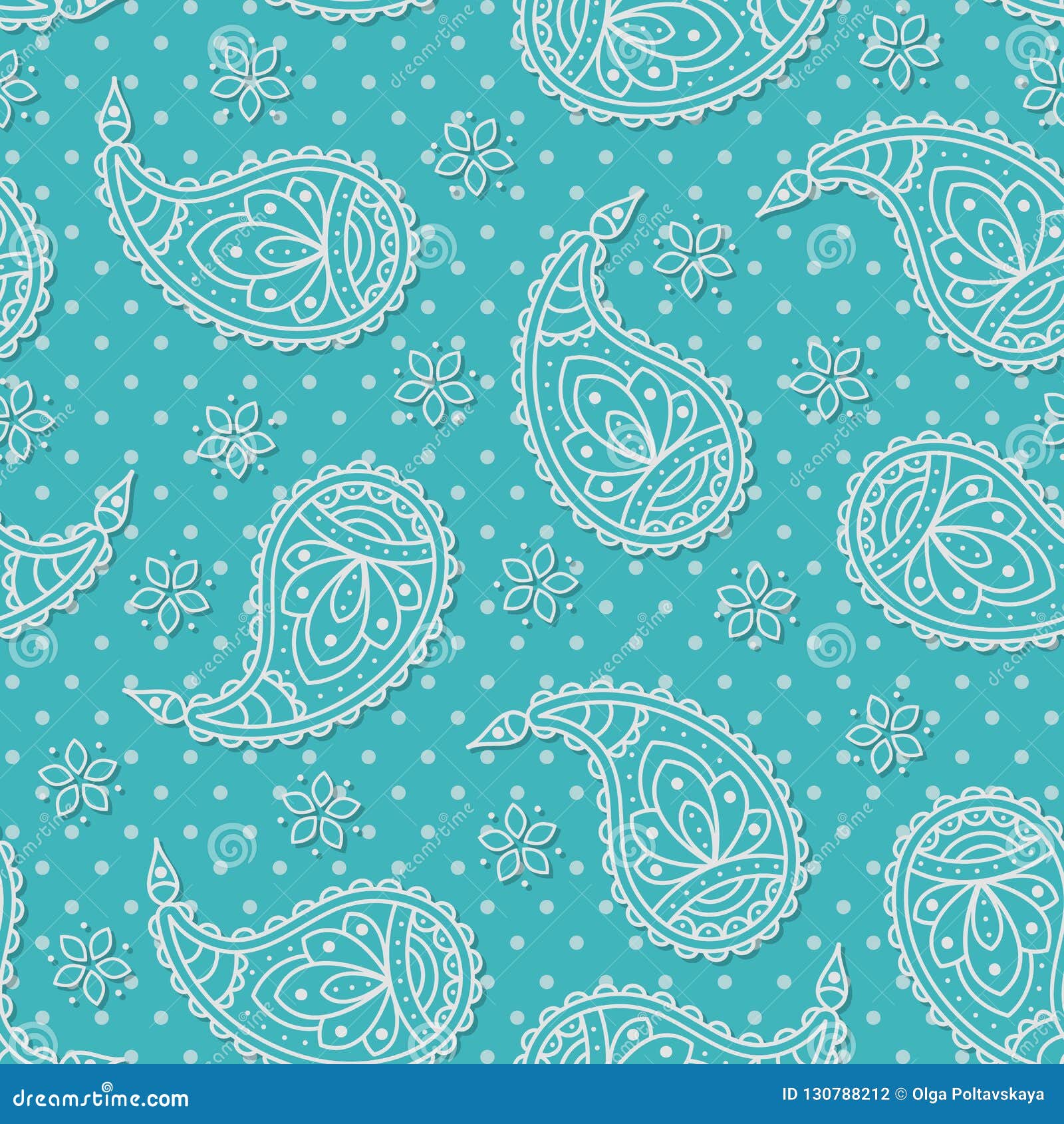 Bright Pattern with Paisley. Stock Vector - Illustration of background ...