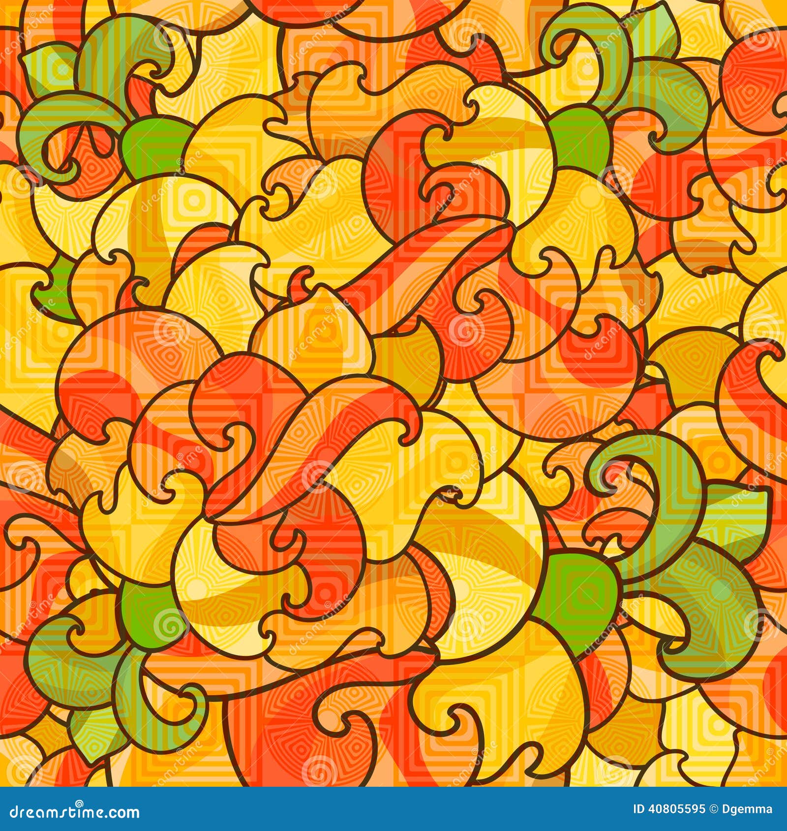 Bright Seamless Floral Pattern Stock Vector - Illustration of colorful ...