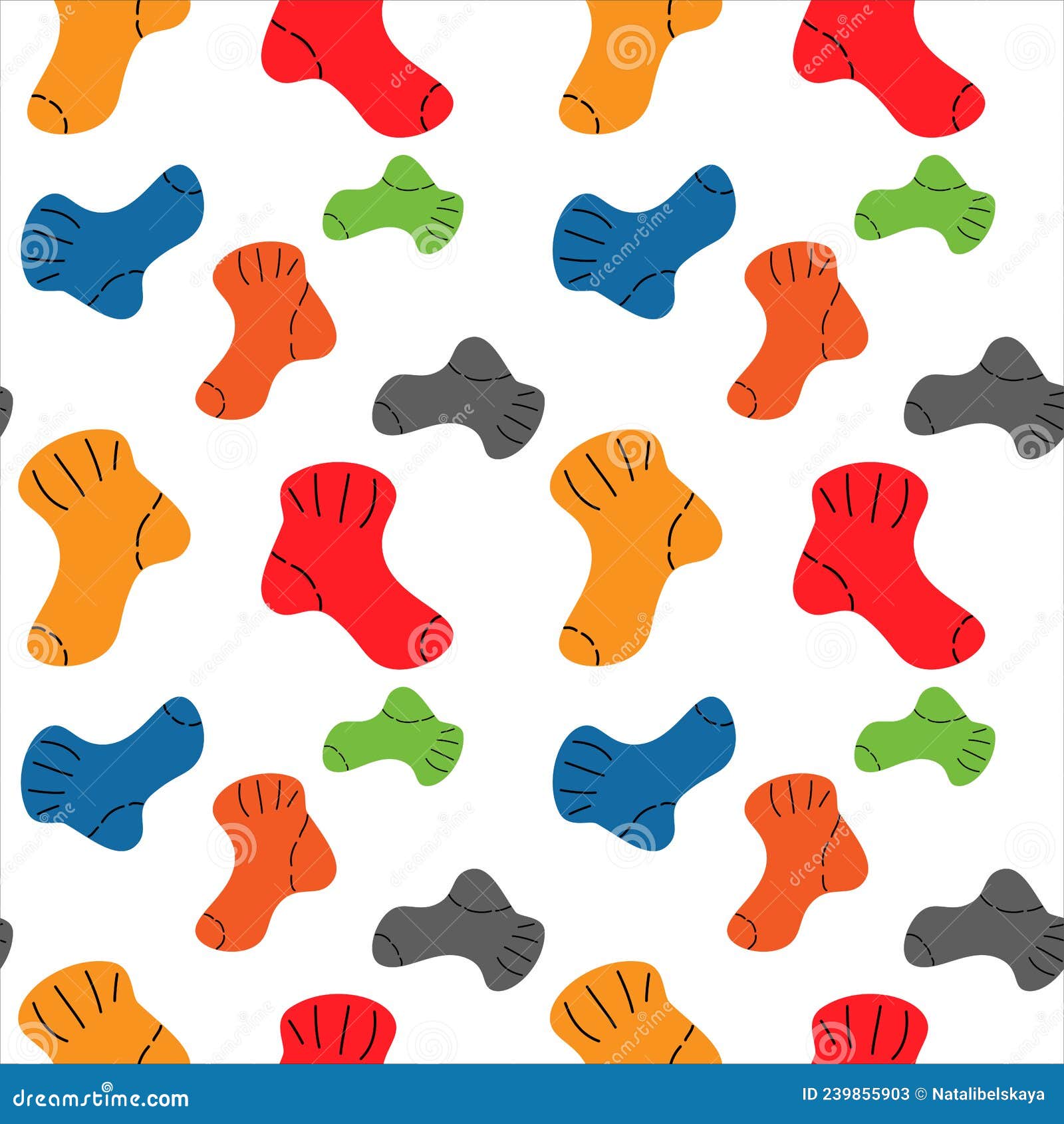 Bright Seamless Pattern with the Image of Warm Bright Multi-colored ...