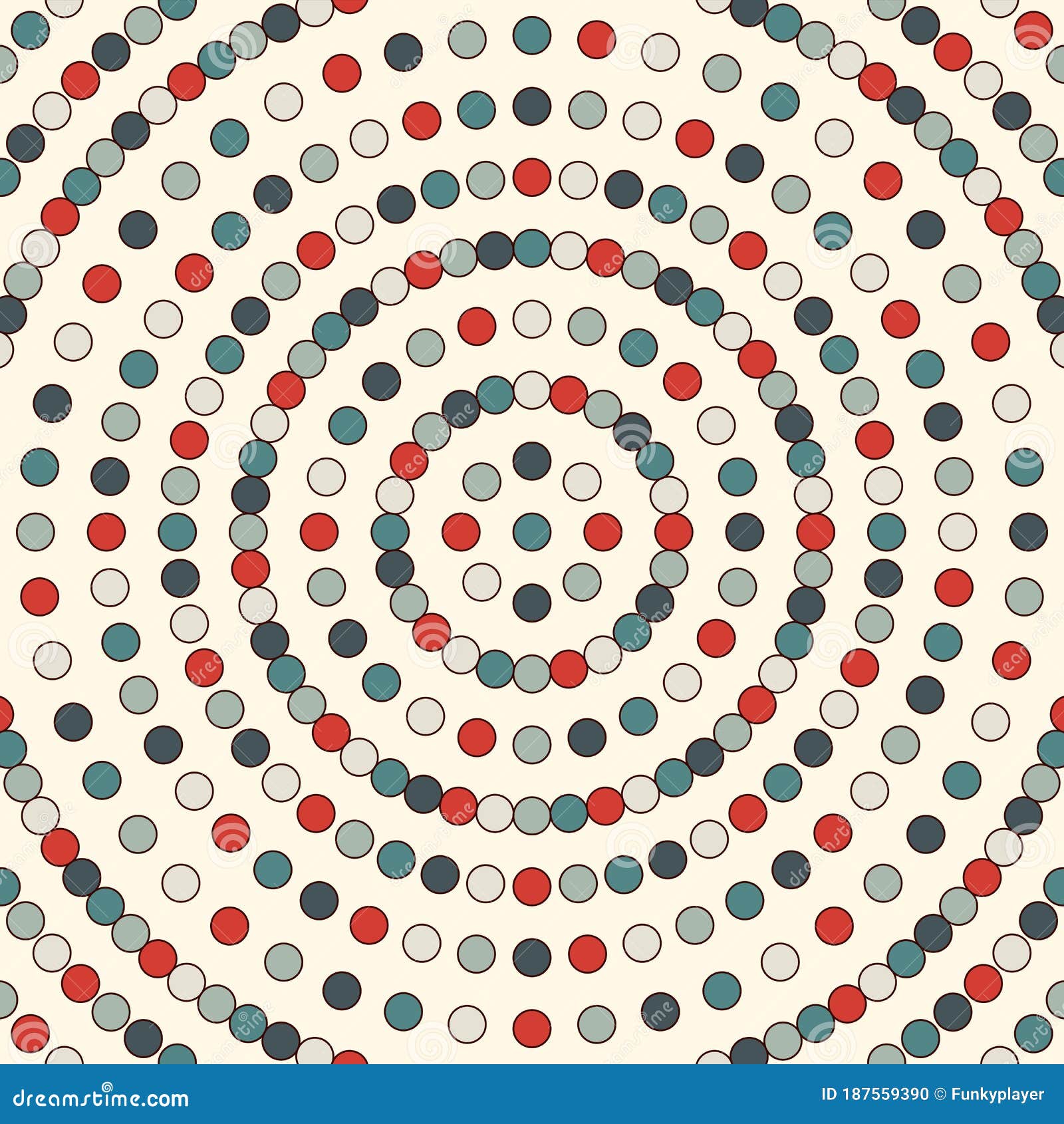 Bright Seamless Pattern with Repeated Circles. Bubble Motif. Geometric ...