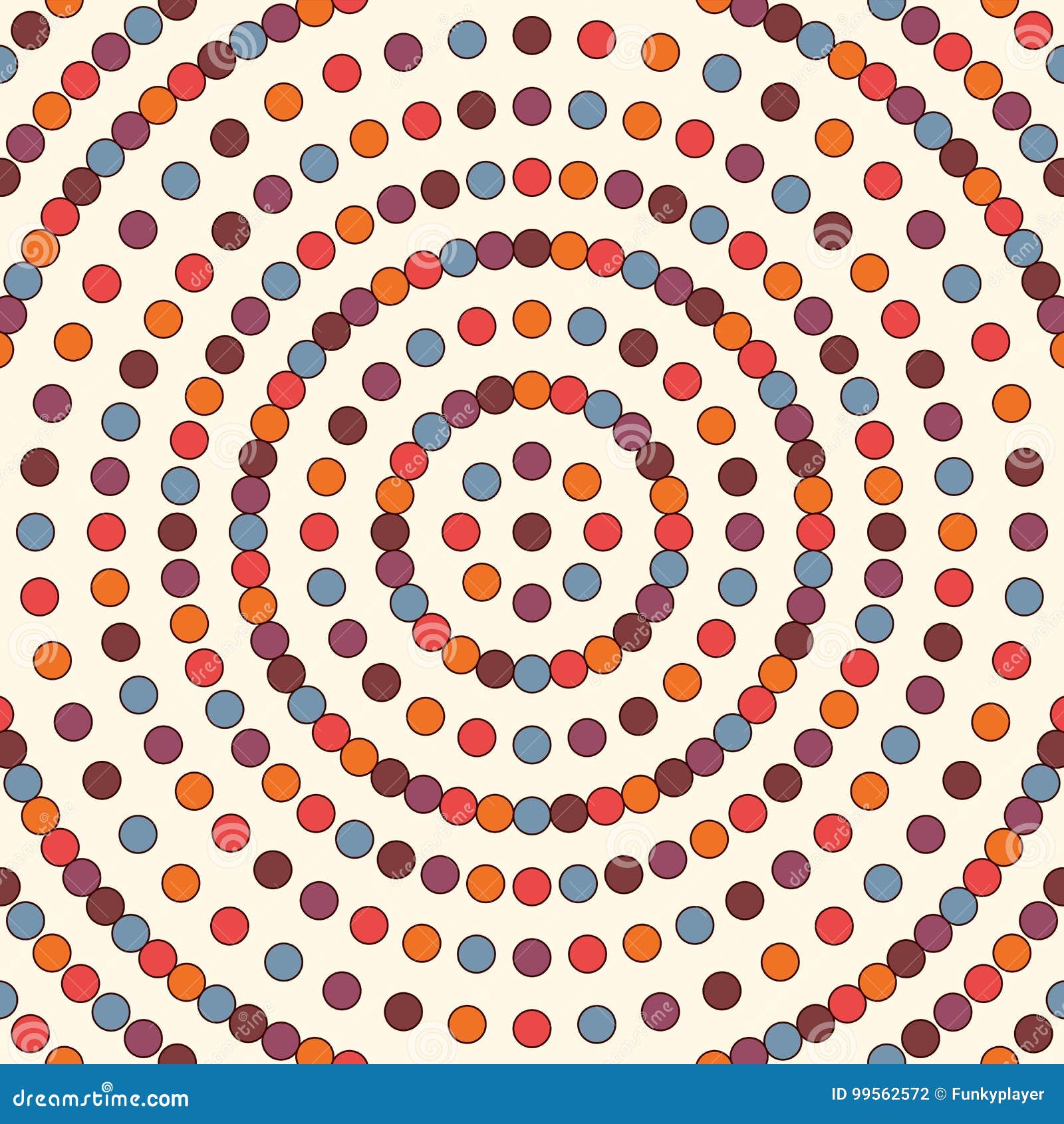 Bright Seamless Pattern with Repeated Circles. Bubble Motif. Geometric ...